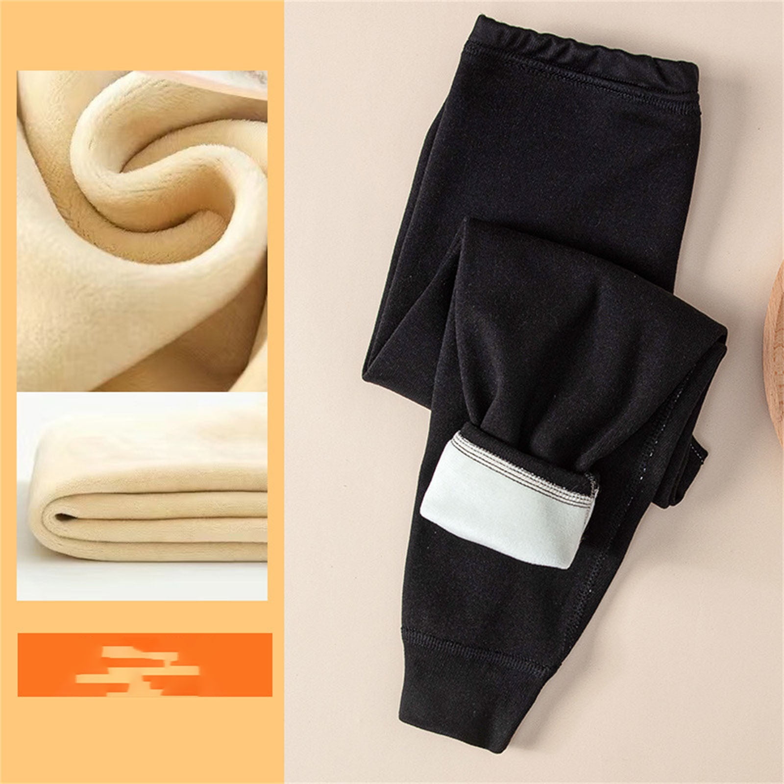 JIAYUE Unisex Base Layer Pants Kids Solid Color Snug Warmth Straight ...