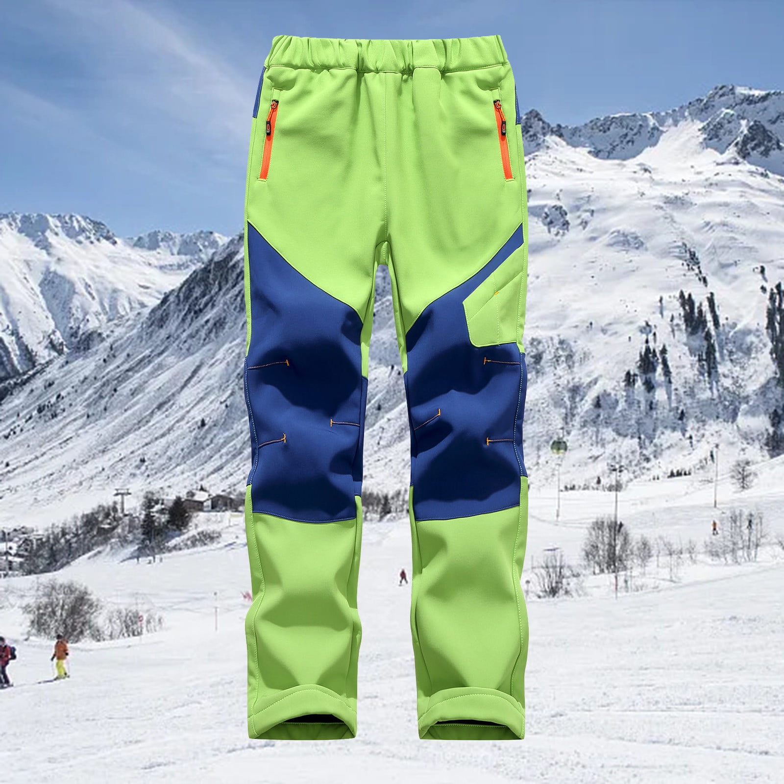 JIAYUE Unisex Cargo Pants Kids Solid Color Straight-Leg Windproof Cargo ...