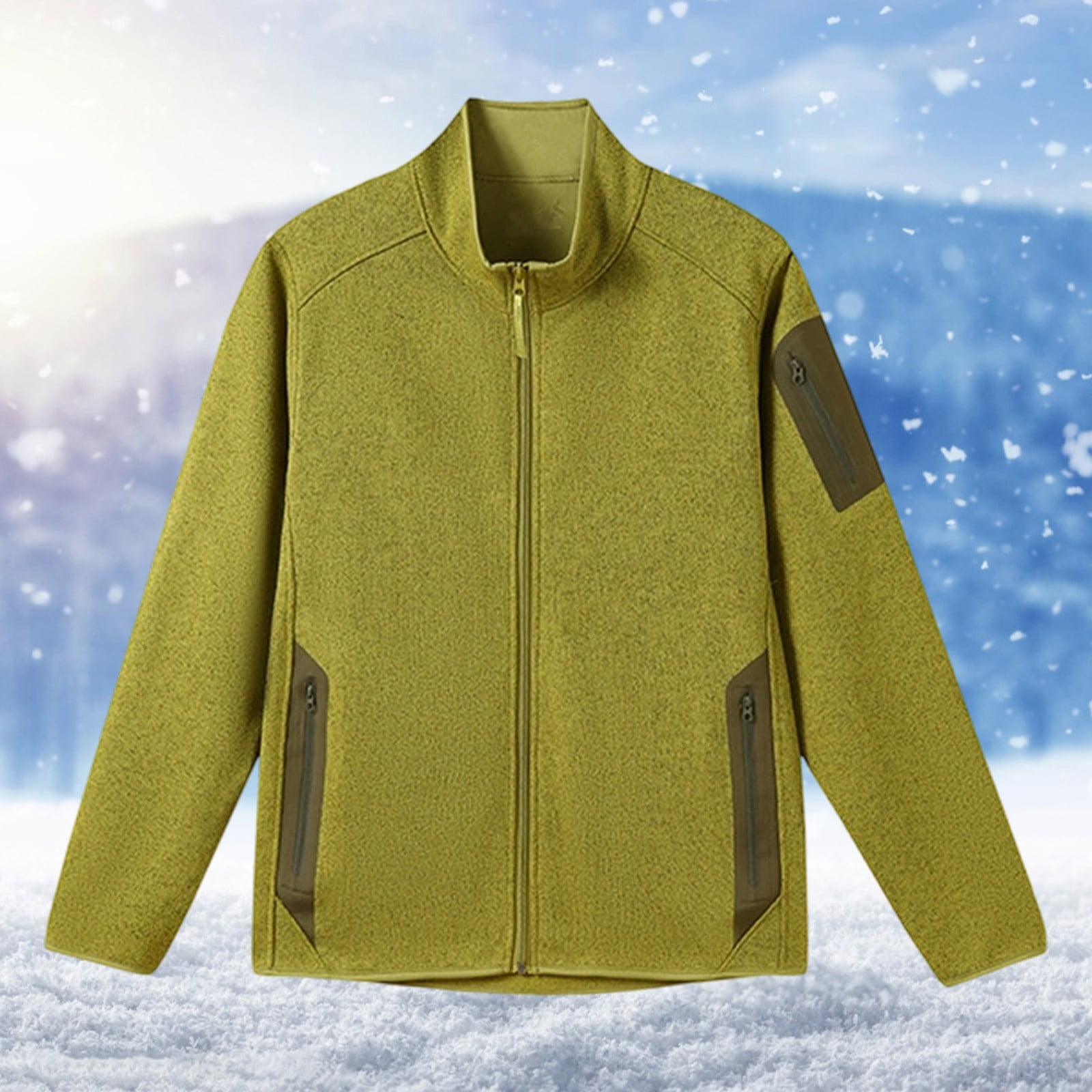 JIAYUE Women Fall Winter Outerwear Solid Color Long Sleeve Classic Fit ...