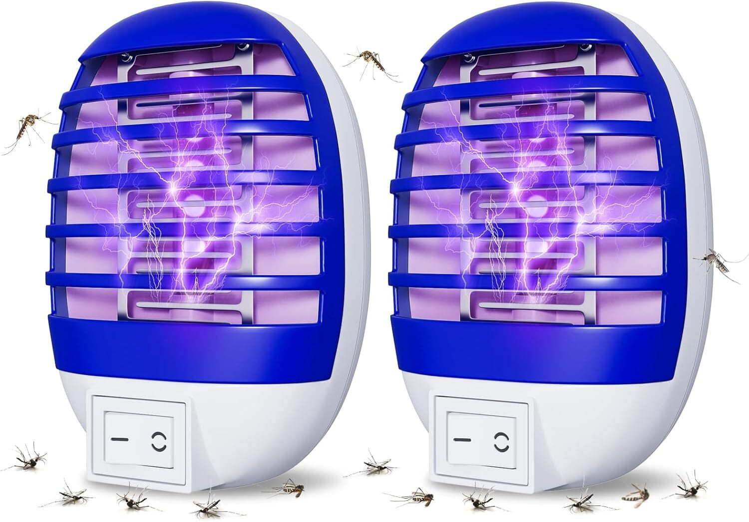 JIAYUEZHAO 2 Pack Bug Zapper Indoor,Electronic Mosquito Zappers,with ...