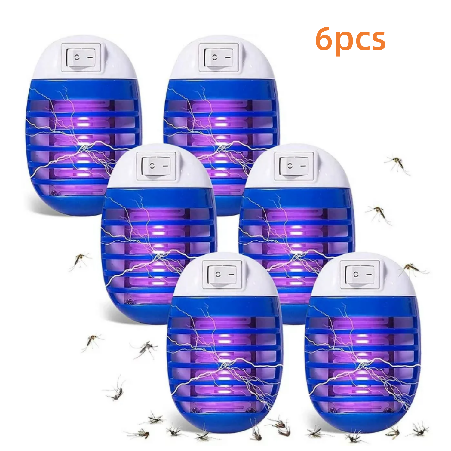 JIAYUEZHAO 6 Pack Bug Zapper Indoor,Electronic Mosquito Zappers,with ...