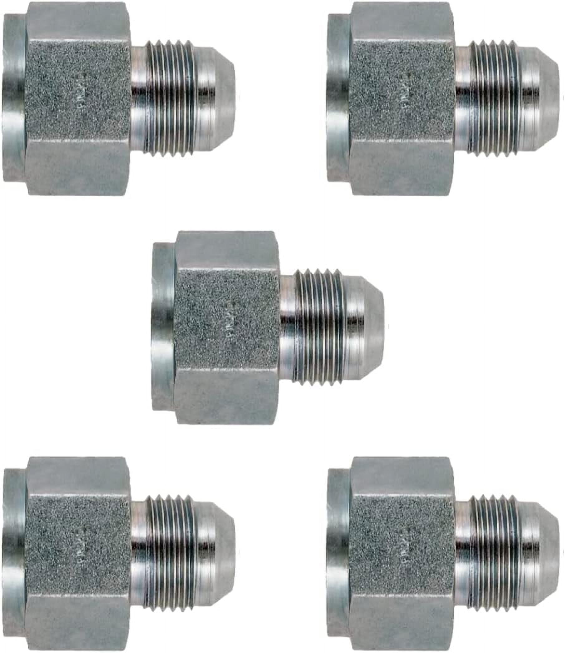 JIC Female x 5/16" JIC Male Straight Union/Joiner Hydraulic Adapter ...