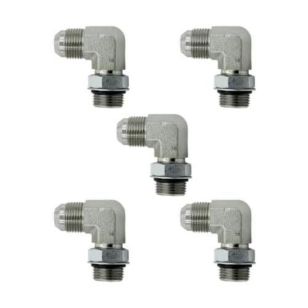 JIC Male X #16 SAE/ORB Male Corner/Elbow Hydraulic Adapter Fitting (5 ...