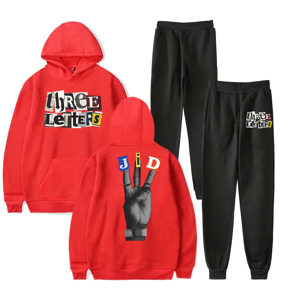 JID Merch THREE LETTERS RANSOM Hoodie and SWEATPANTS set pop print ...