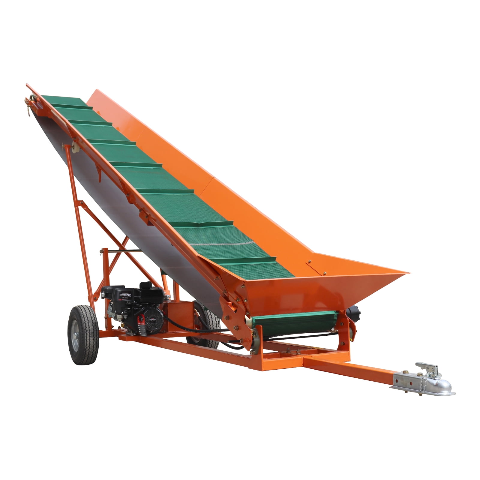 JIE LISHUN Firewood Conveyor 6.5HP 208cc Gasoline Powered 19.7" Width ...