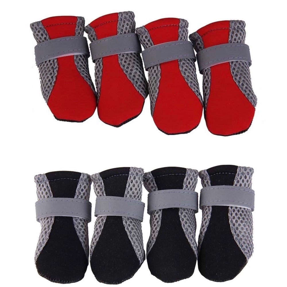 JIEBIAN 8Pcs Dog Boots Waterproof Shoes for Dogs, Hot Pavement Summer ...