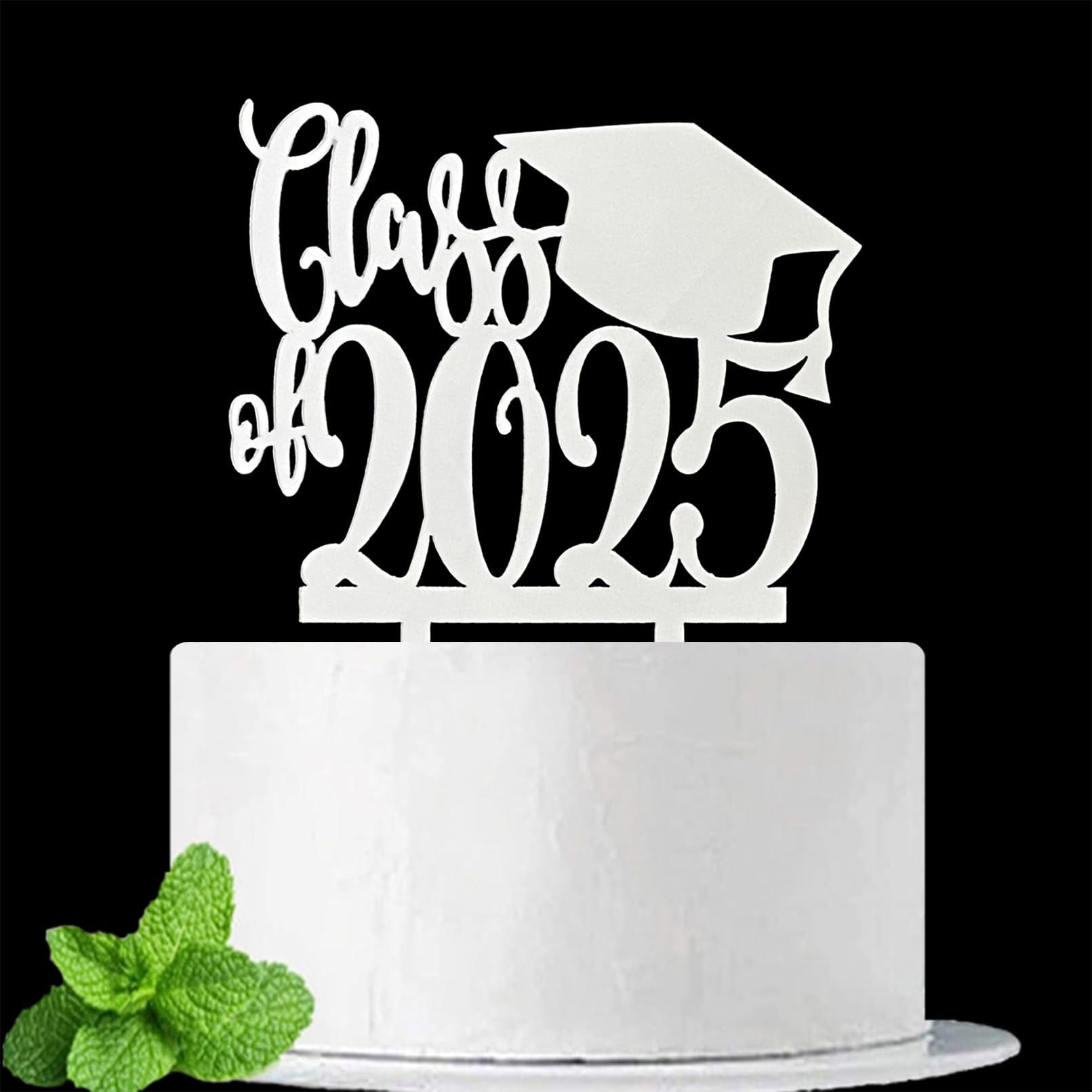 JIEEIN Class of TWE5 2025 Cake Topper, Congrats Grad Cake Topper, 2025 ...