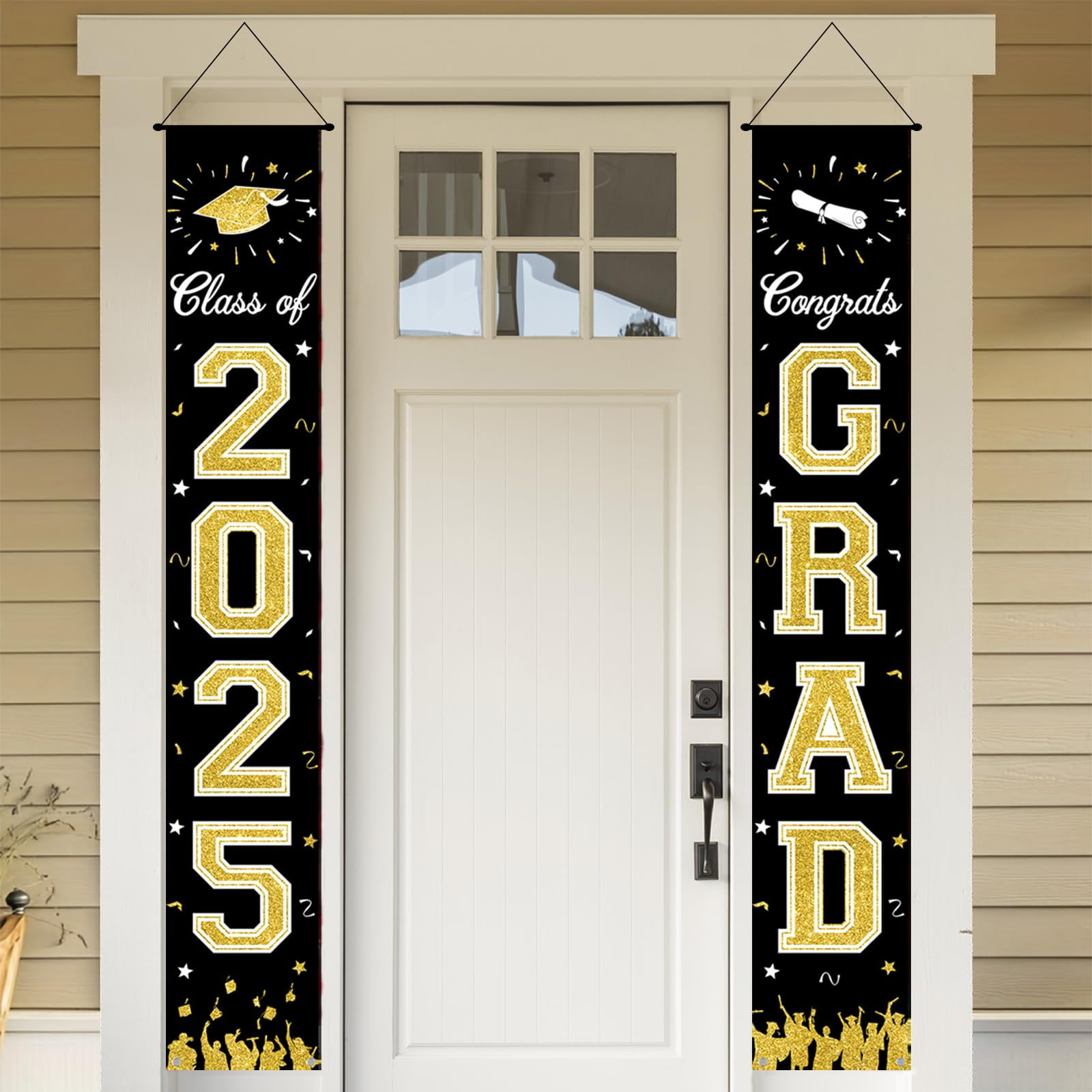 JIEFULL Set of 4 KEF16 Graduation Decorations Boxes "GRAD" "2025 ...