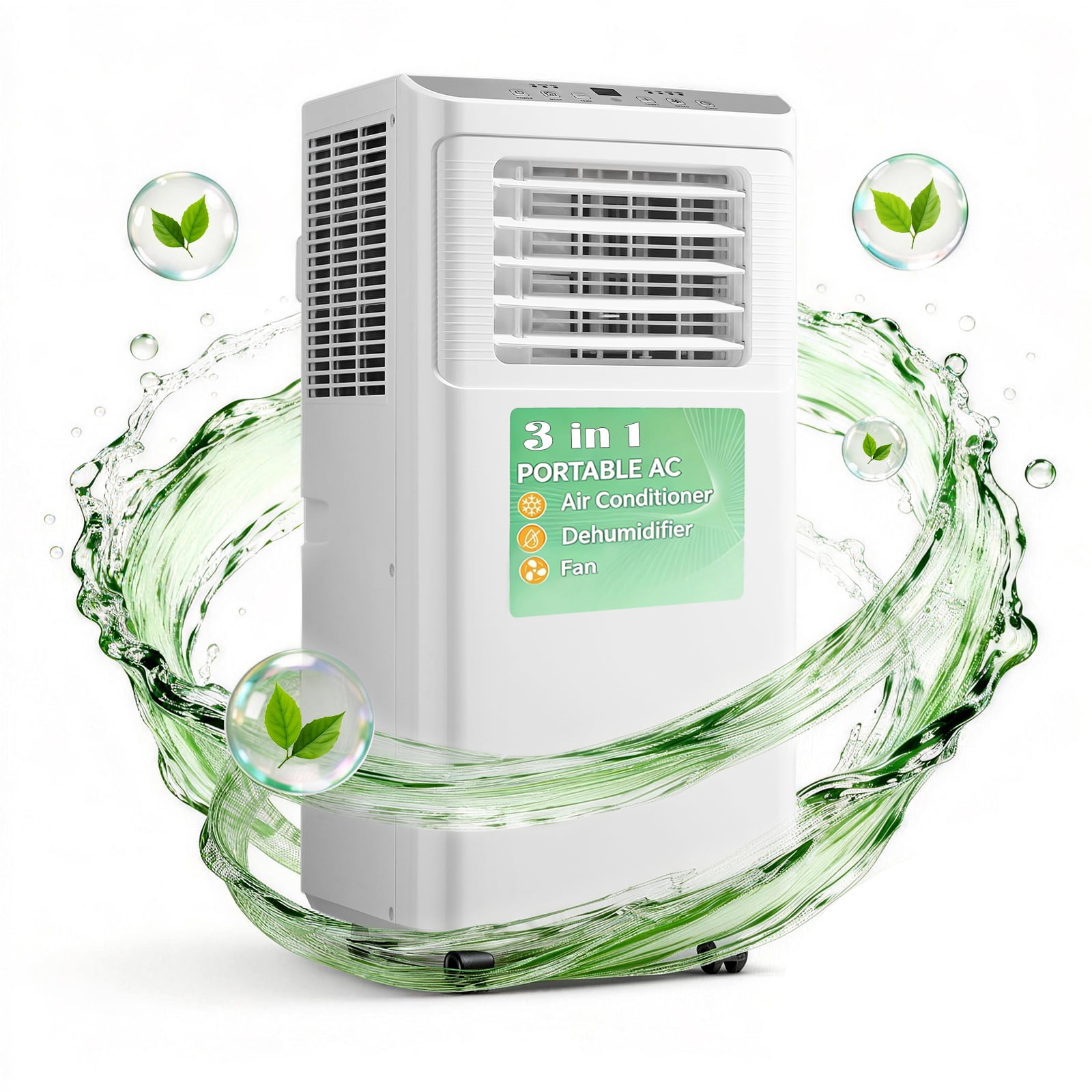 JIEJIA 8000 BTU Portable Air Conditioner, 3-in-1 AC Unit with Fan, Cool ...