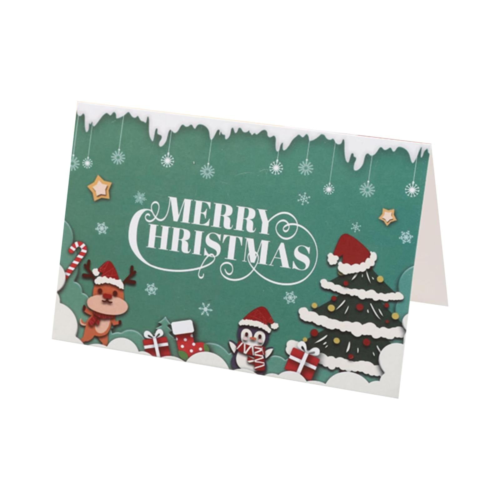 JIEU Assorted Christmas Cards with Envelopes Holiday Greeting Card Set ...