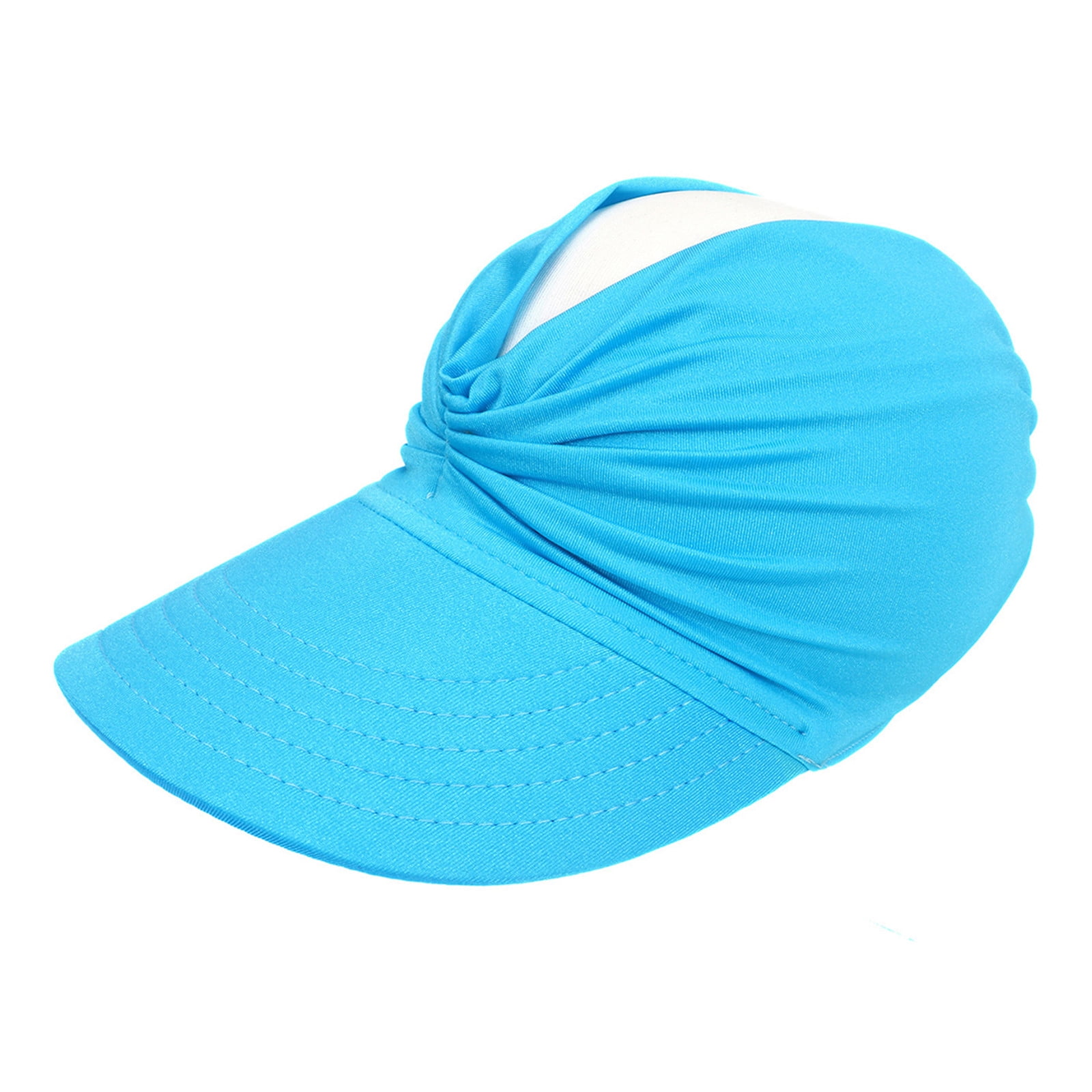 JIEU Girls Sun Hat Wide Hat Summer Protection Face Beach Sports Hat ...