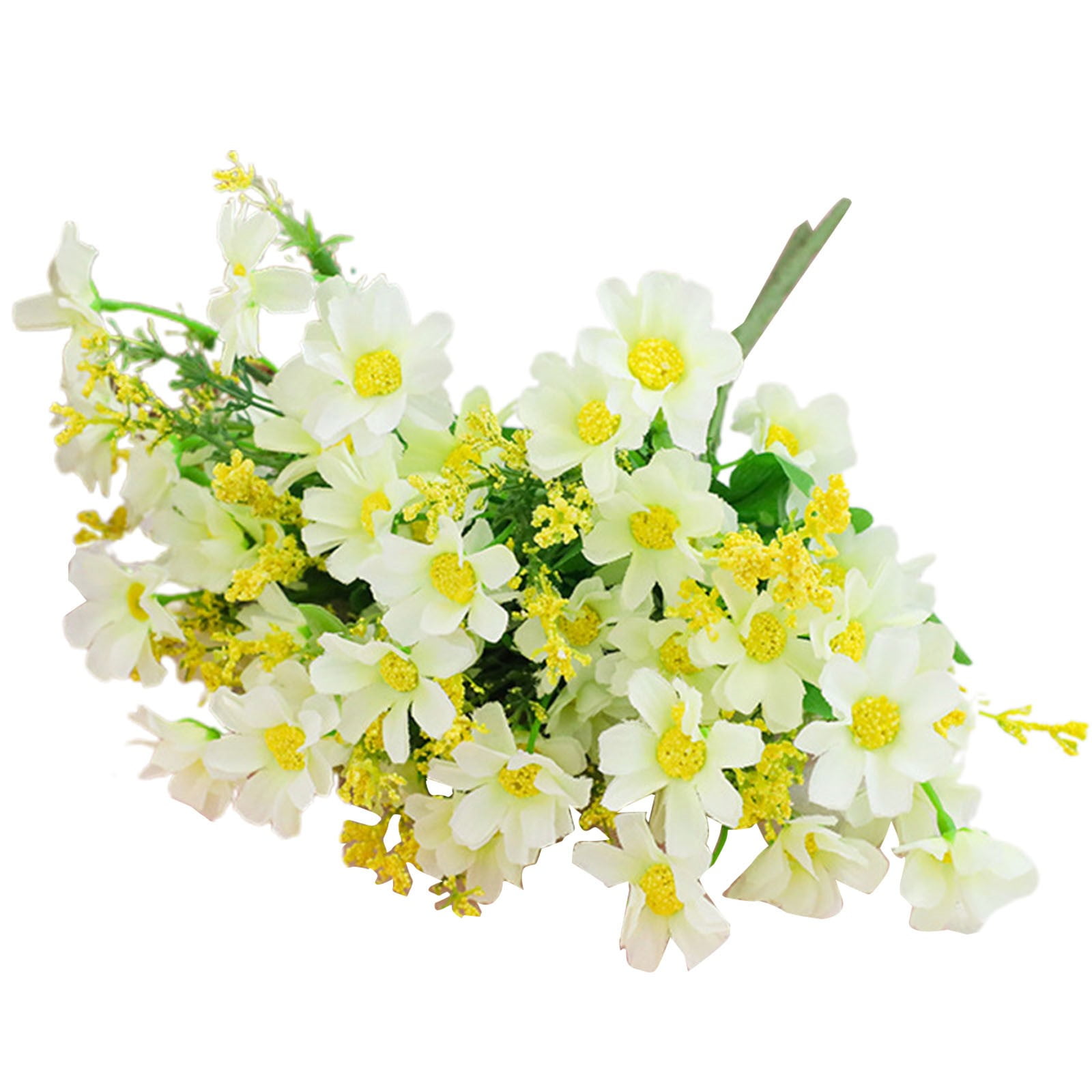JIEU Outdoor Artificial Flower Bouquet Fade-Proof UV Resistant Fake ...