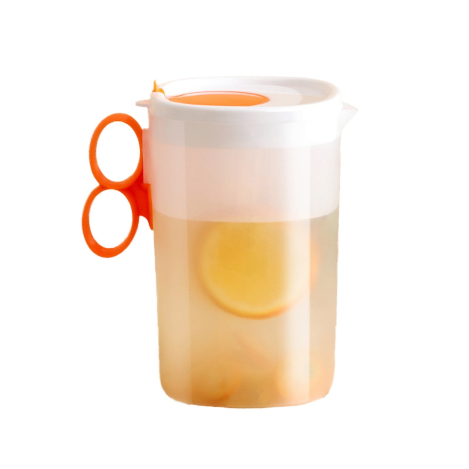 JIEU ‌Plastic Water Pitcher with Flip-Top Spout Lid Clear Slim Design ...