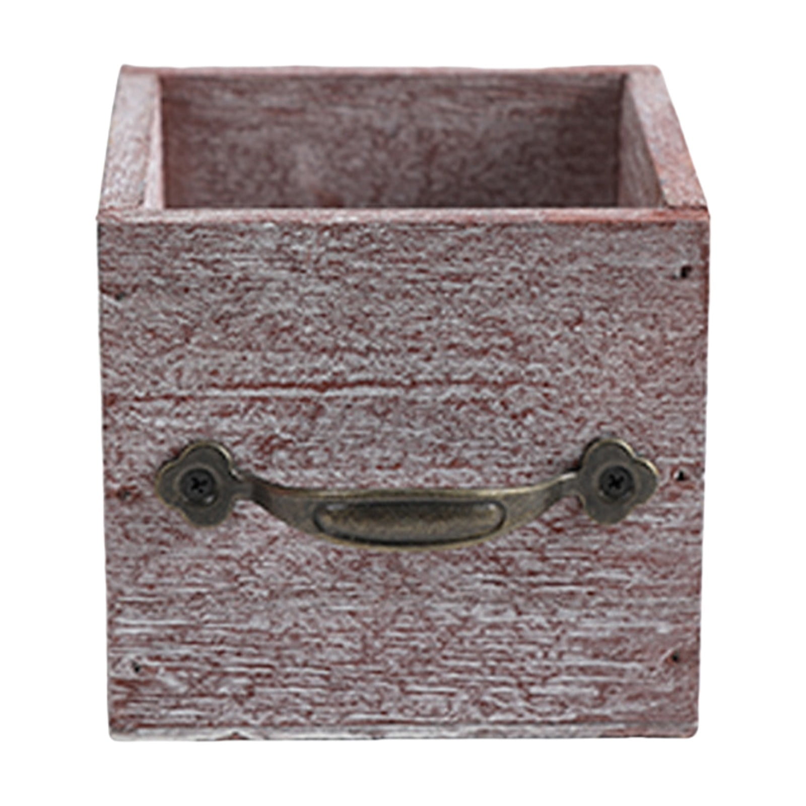 JIEU Wooden Flower Pots Decorative Rustic Planters for Home Decor ...