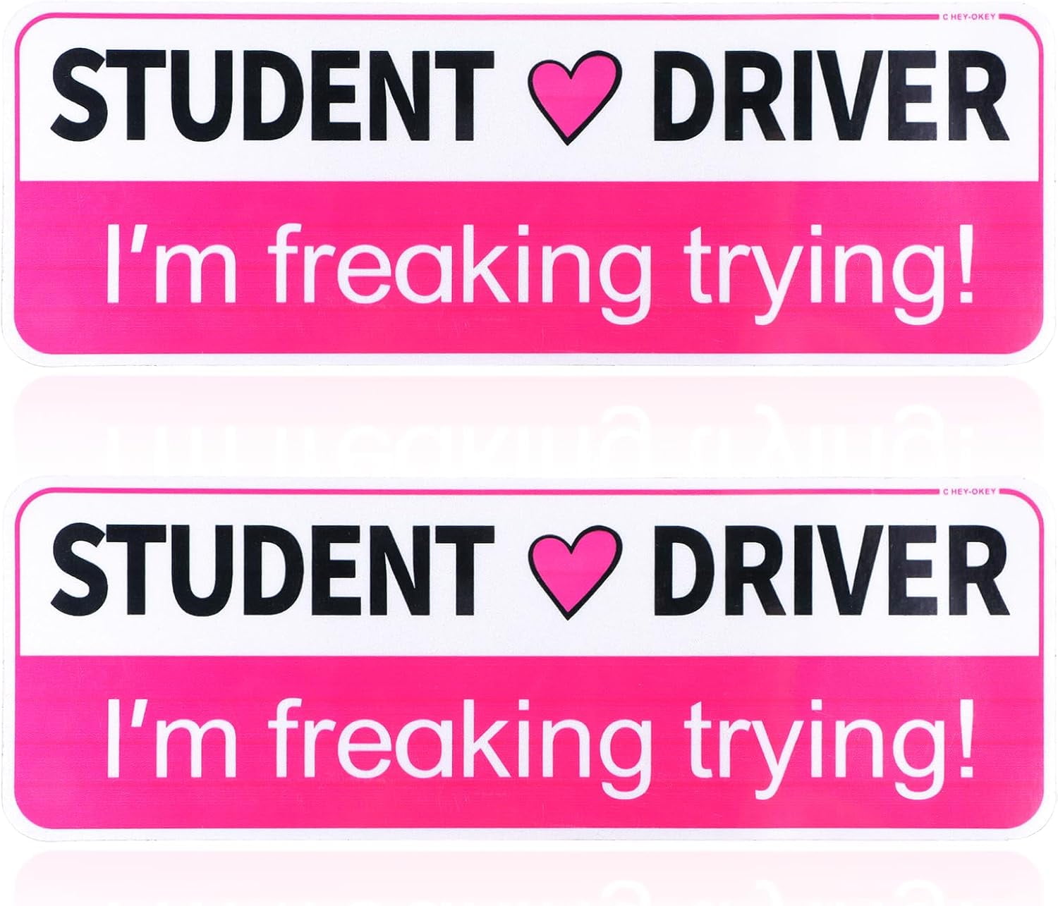 JIEYAO 2Pcs Student Driver Magnet for Car, Removable Novice Driver ...