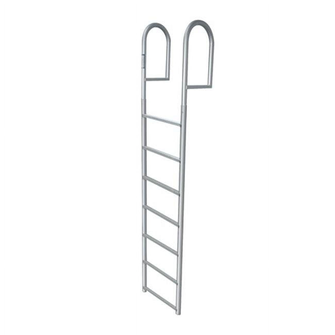 JIF Marine 7-Wide Step Stationary Ladder Aluminum Boat - Dock Ladder ...