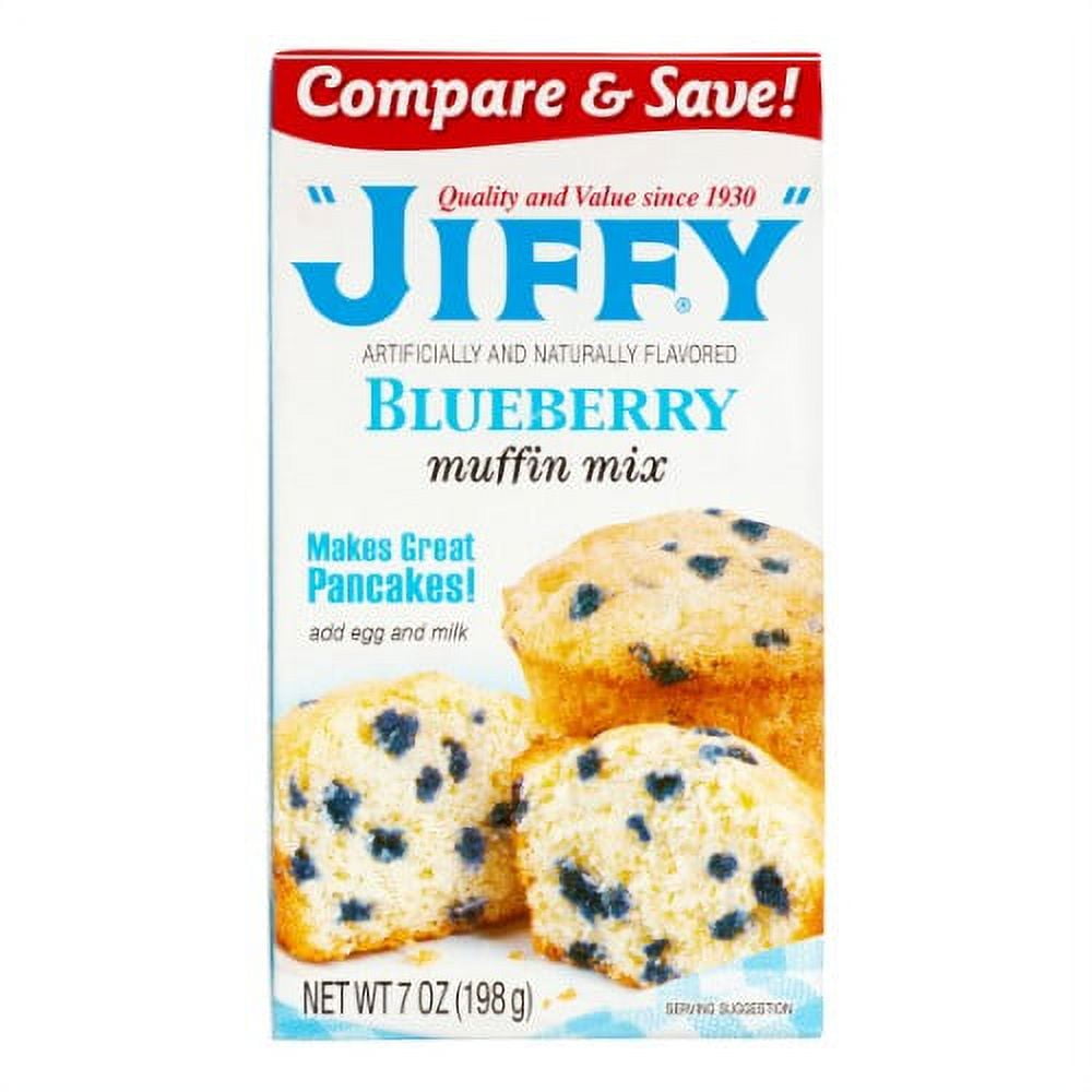 JIFFY Blueberry Muffin Mix 7 OZ Box (Pack of 12) - Walmart.com