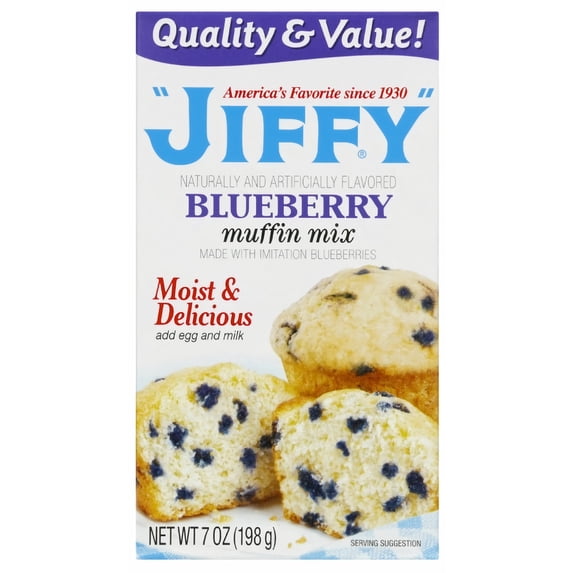 Jiffy Blueberry Muffin Mix 7 oz (Pack of 3) - Walmart.com