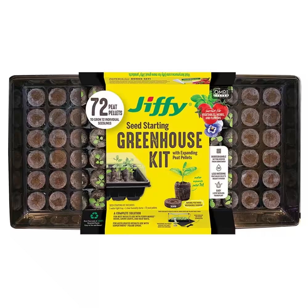 JIFFY Tray 72 Peat Pellet FAST SEED STARTER KIT FAST FAST SHIP ...
