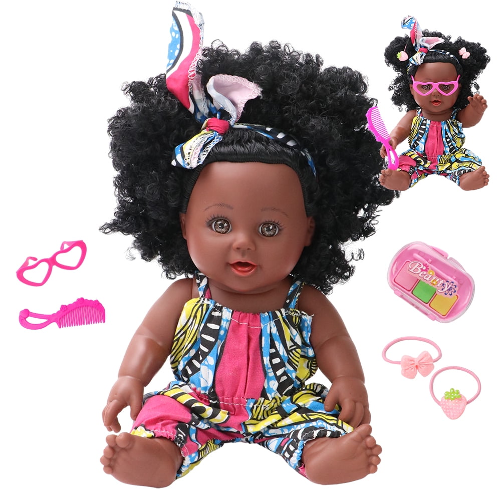 JIFON 12" Reborn Baby Doll, Realistic African Black Girl Doll with ...