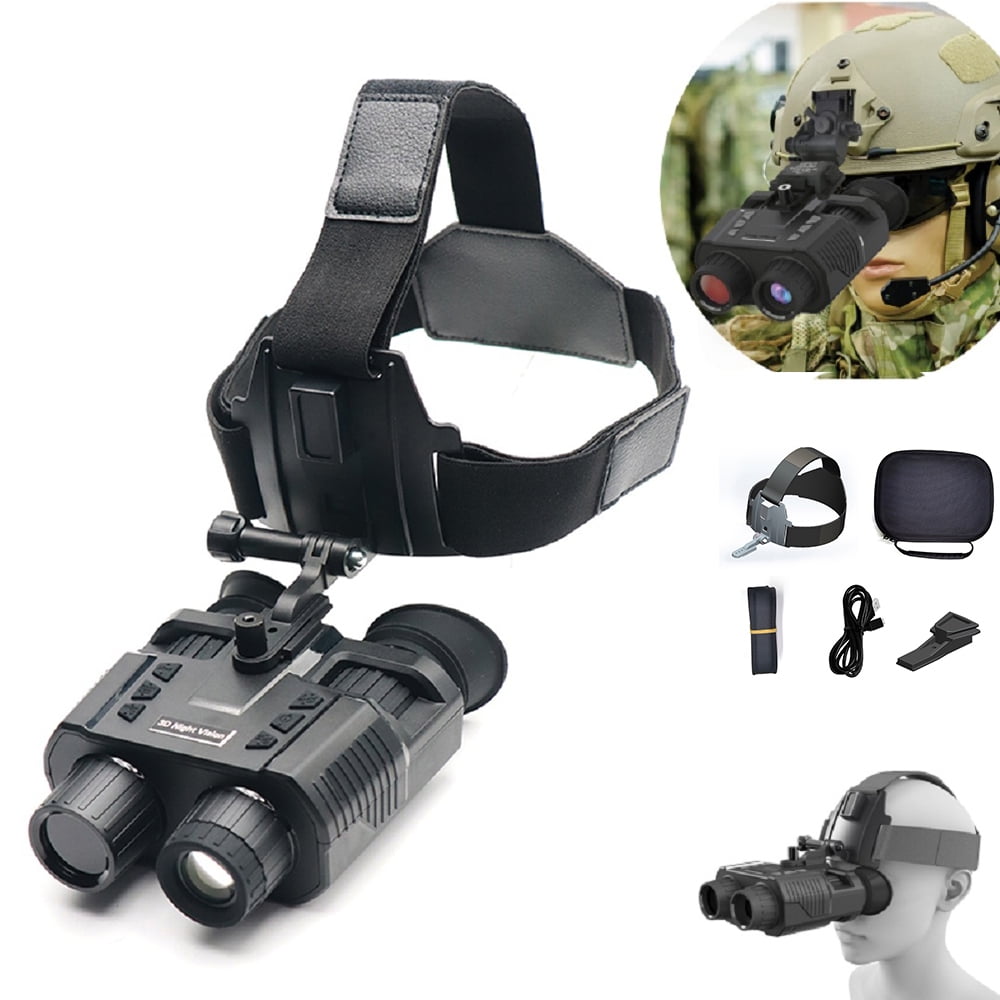 JIFON Dual Screen Night Vision Binoculars with Head Mounted Goggles for ...