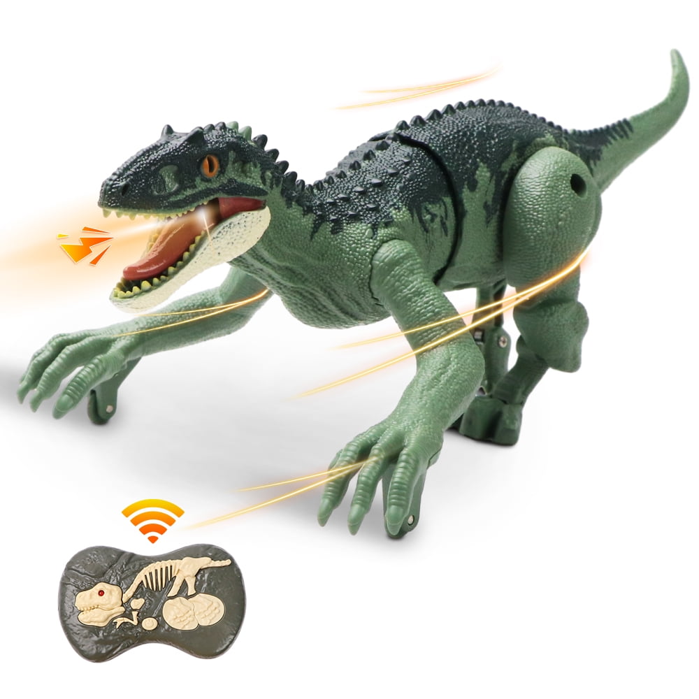 JIFON Remote Control Dinosaur Electronic Realistic RC Dino Toy with ...