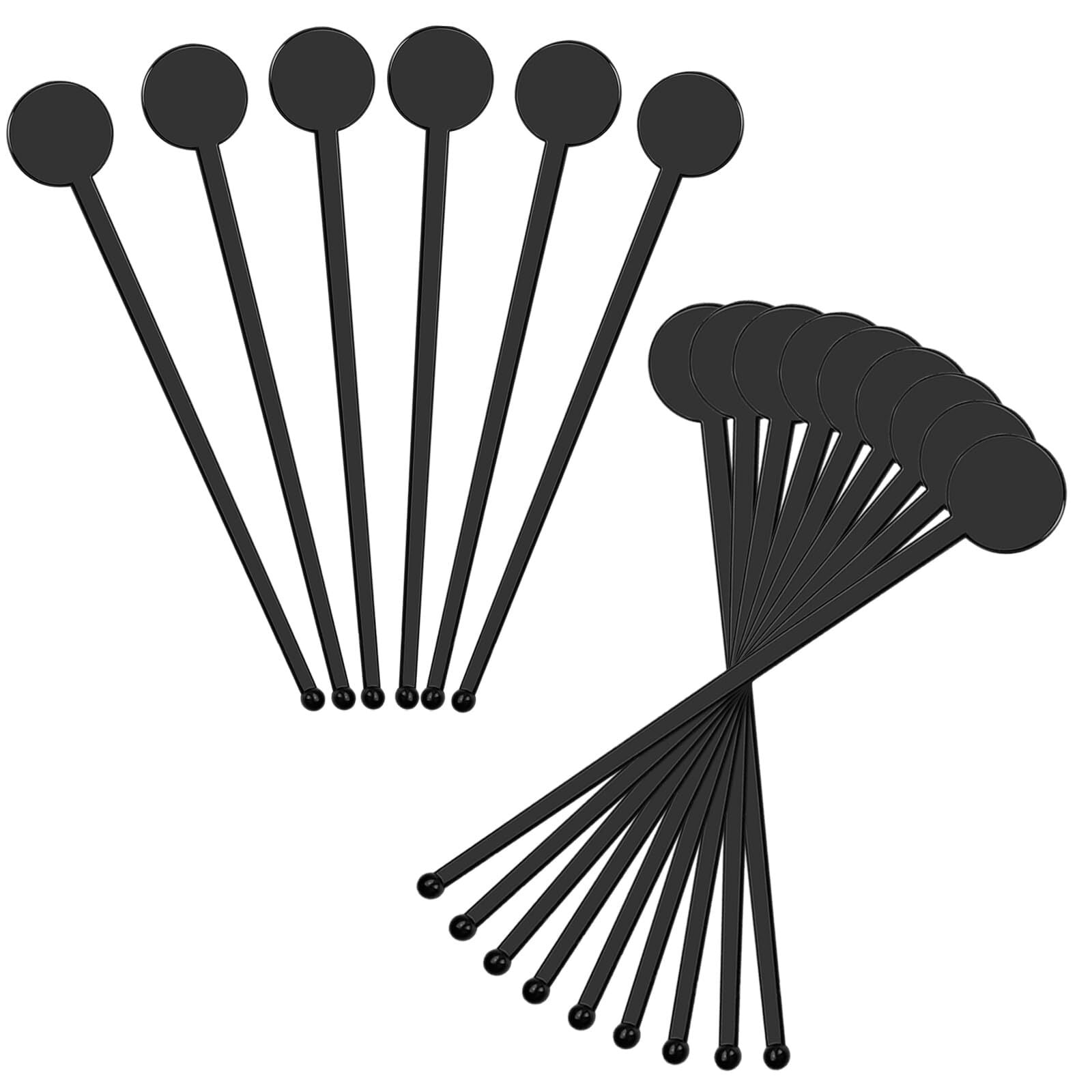 JIGHAO 80Pcs Drink Stirrers Cocktail, Mixing Rod for Bar Drinks,Wedding ...
