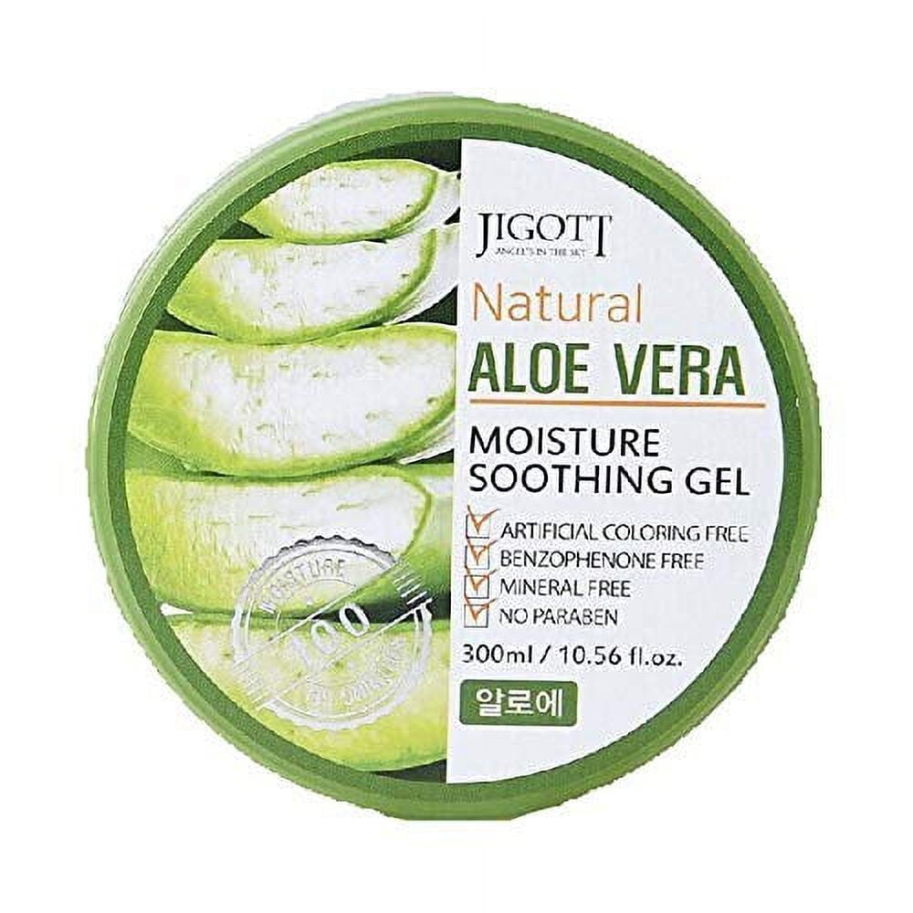 [JIGOTT] Natural Aloe Vera 100% Moisture Soothing Gel - 300 ml / 10.56 ...