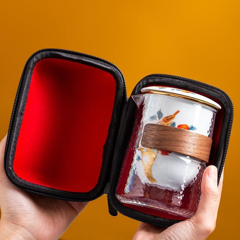 JIHAE Persimmon Things Ruyi KuaiKe Cup, Portable Tea Making, Ceramic ...