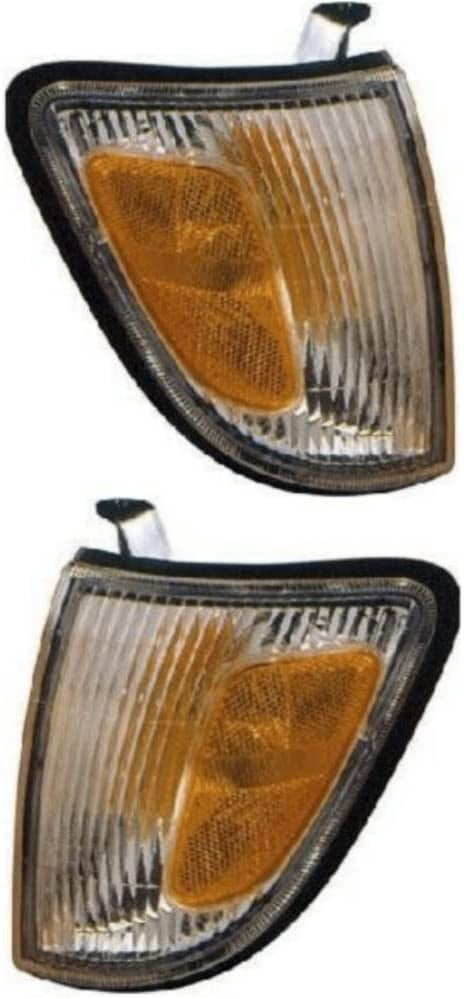 JIJIGUA 2pcs Signal Left Right Side Plastic Lens Clear & Amber Lens ...