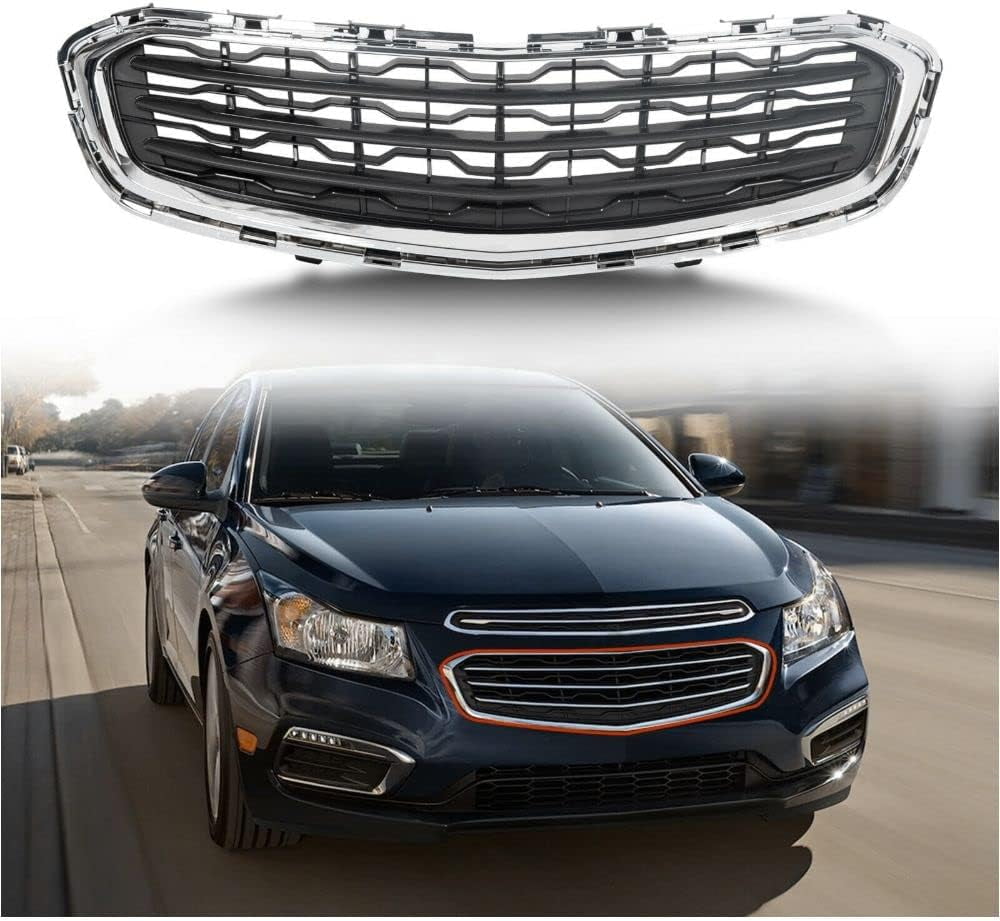 JIJIGUA Grille Front Center Side / Chrome Plastic Vertical Assembly ...