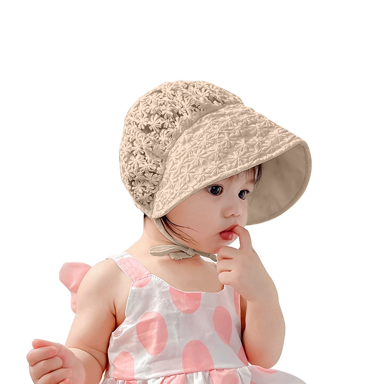 JIKNTTR Baby Sun Hat Toddler Baby Girl Hats Outdoor Baby Sun Hat Summer ...