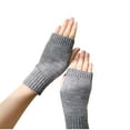 JIKNTTR Fingerless Half Finger Gloves Women Cute Fall Winter Warm ...