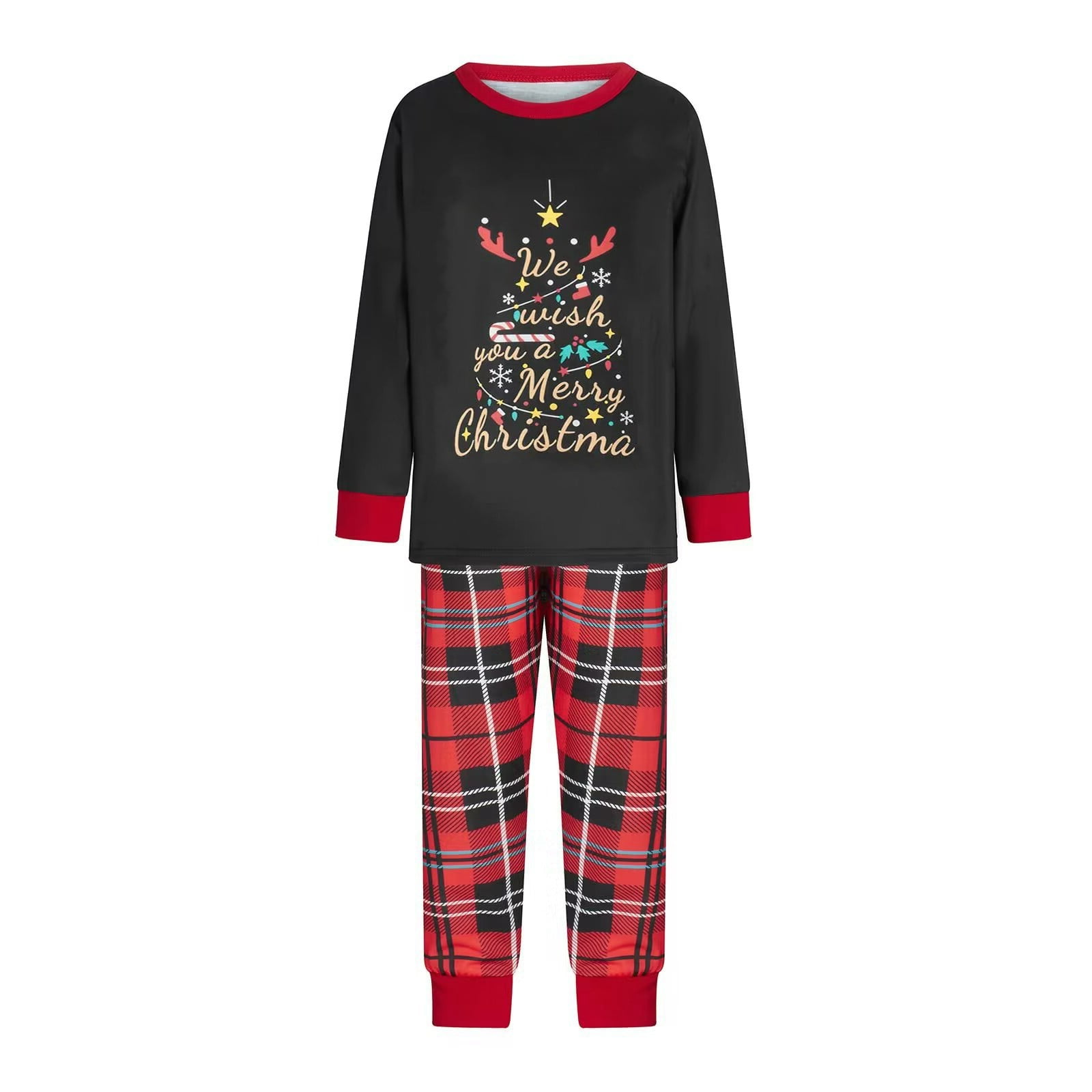 JIKNTTR Kids Pajamas Family Of Four New Year Autumn Winter Christmas ...