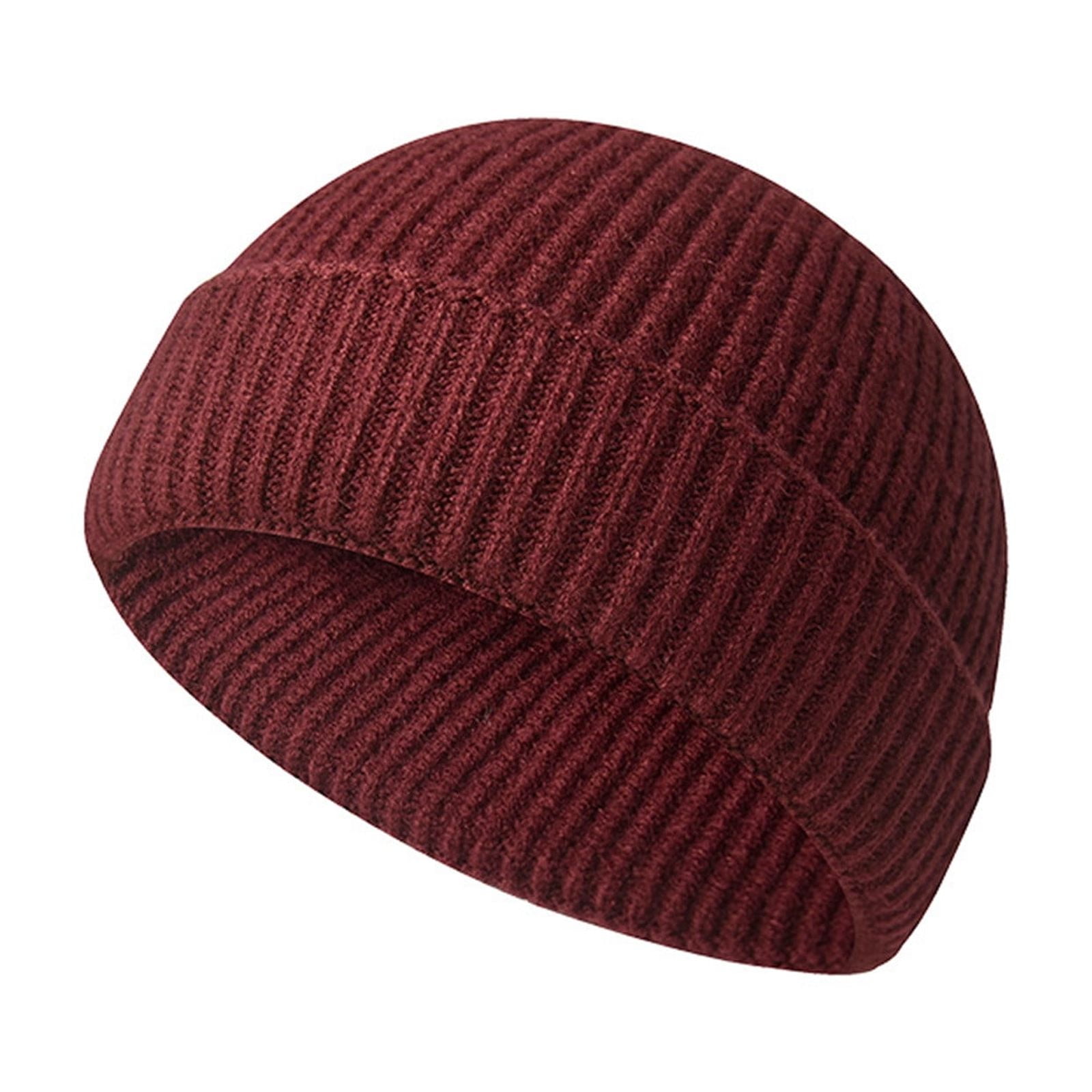 JIKNTTR Men's And Women's Winter Knit Beanie Hat Windproof Warm Hats ...