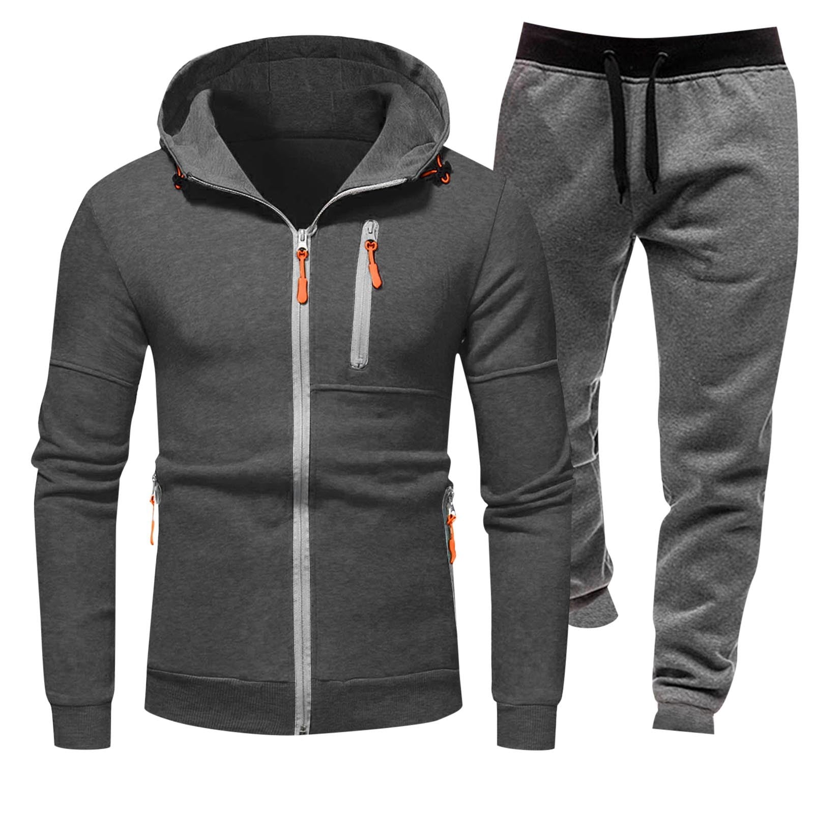 JIKNTTR Men's Casual Athletic Tracksuit 2024 New Sportswear Long ...