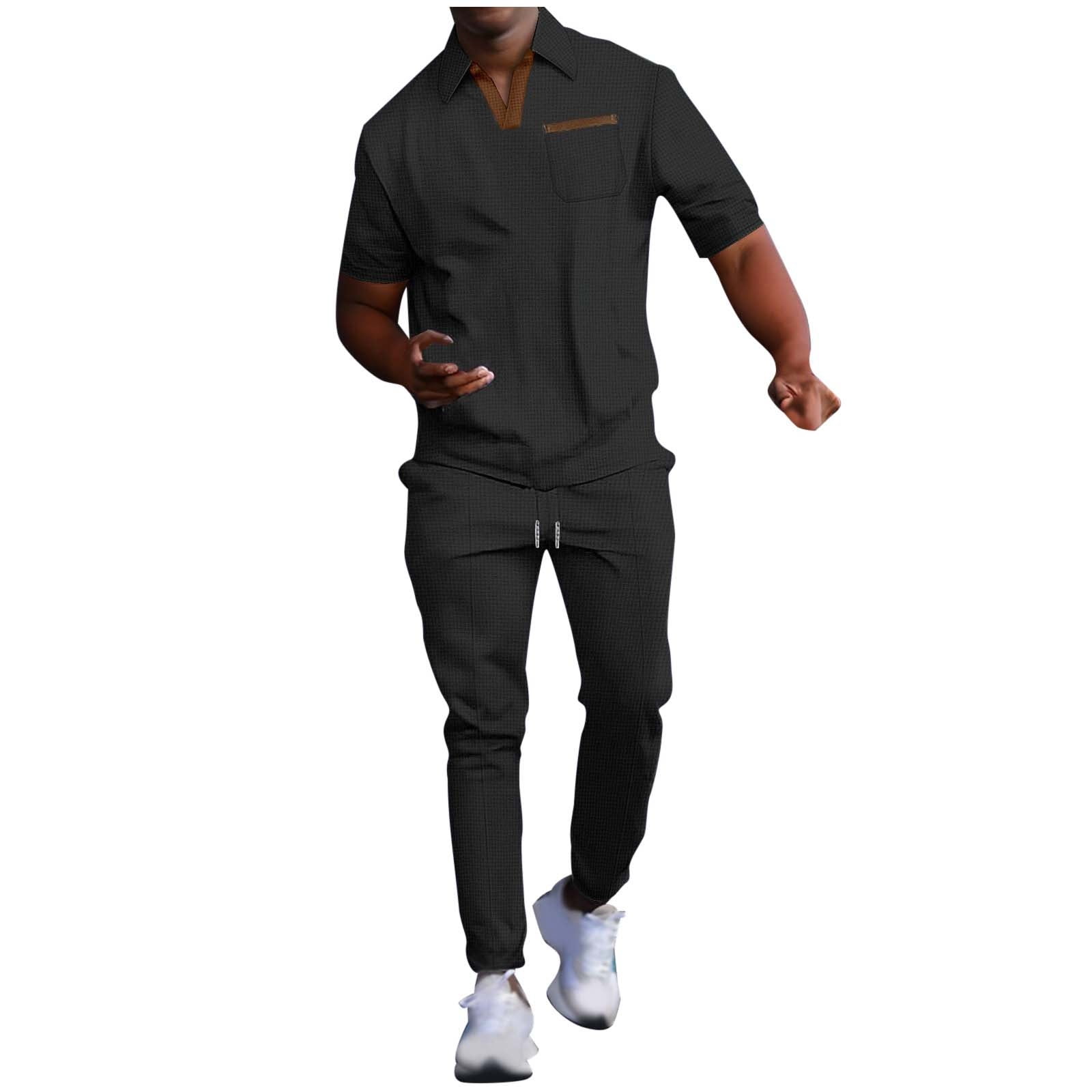 JIKNTTR Men's Hawaiian Matching Set Mens Fashion Summer Tracksuits ...