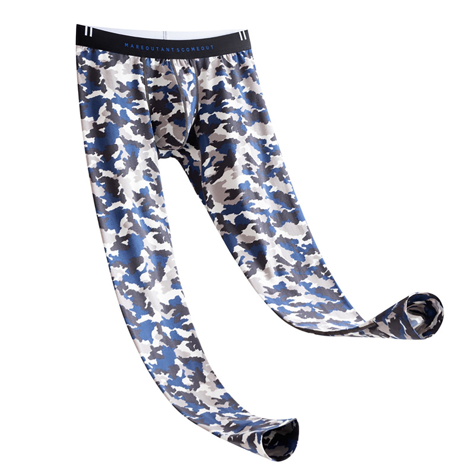 JIKNTTR Men's Thermal Underwear Bottom Long Johns Pants Base Layer Pant ...
