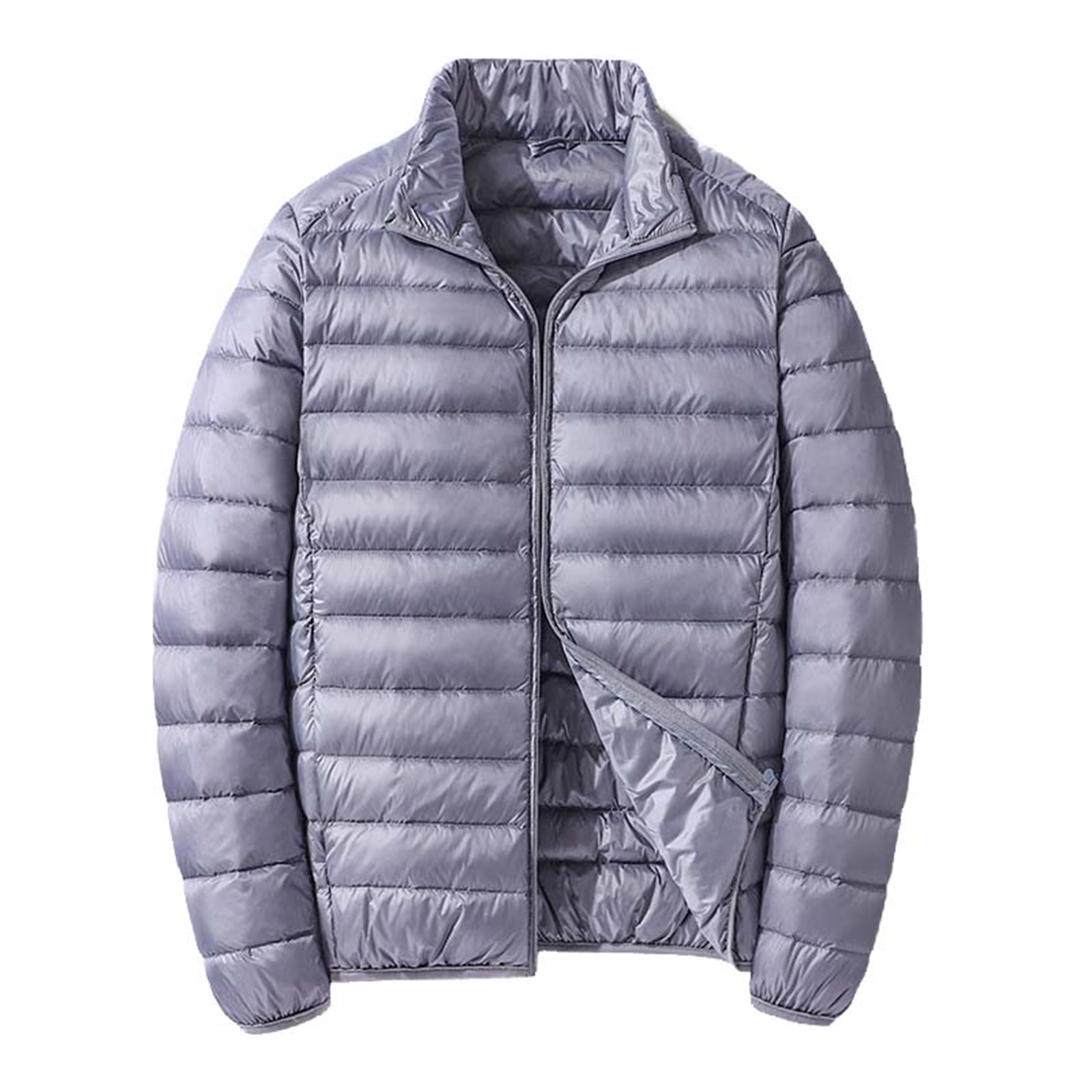 JIKNTTR Mens Lightweight Packable Puffer Jacket Lightweight Puffer Down ...