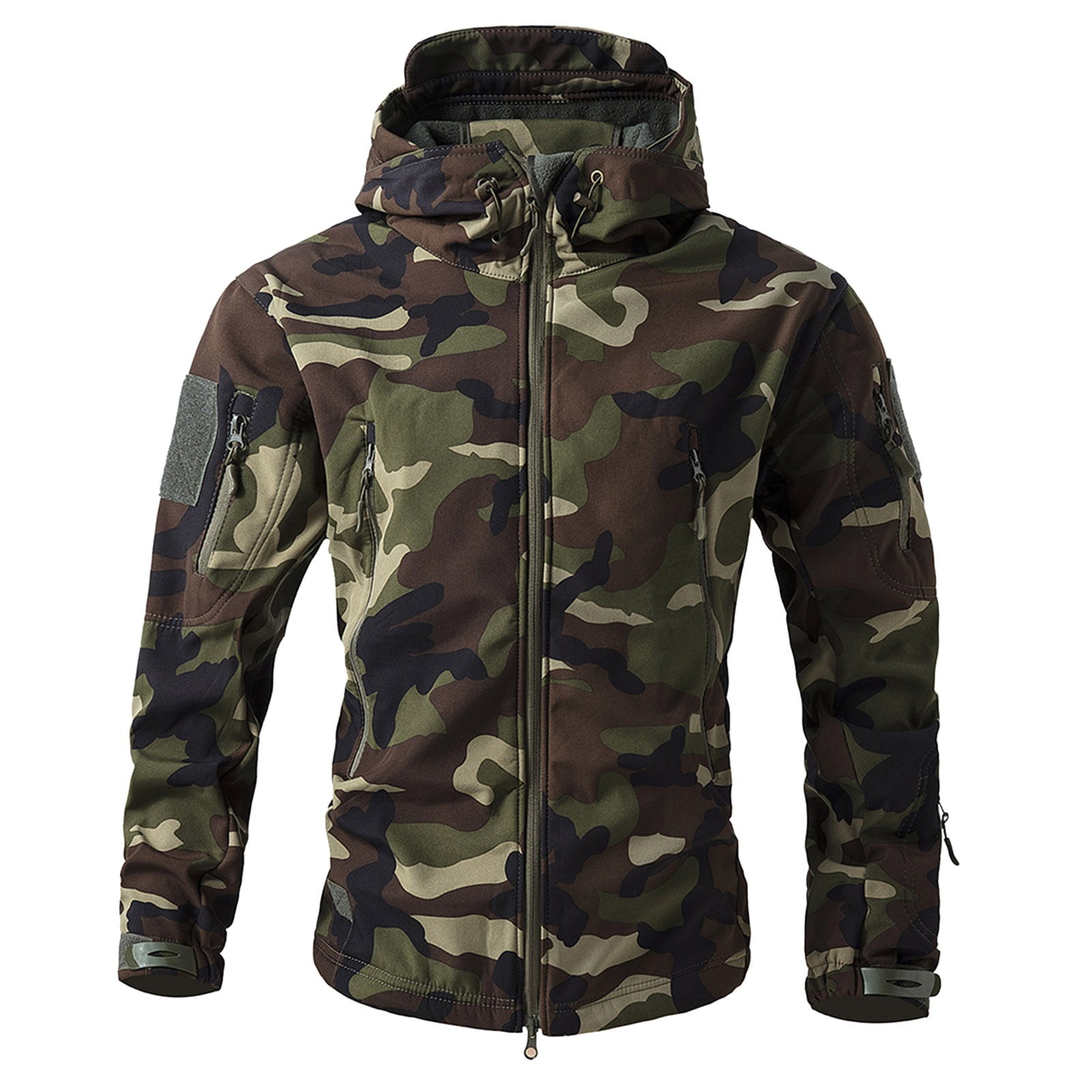 JIKNTTR Mens Windproof Jacket Lightweight Mountain Sport Camouflage ...