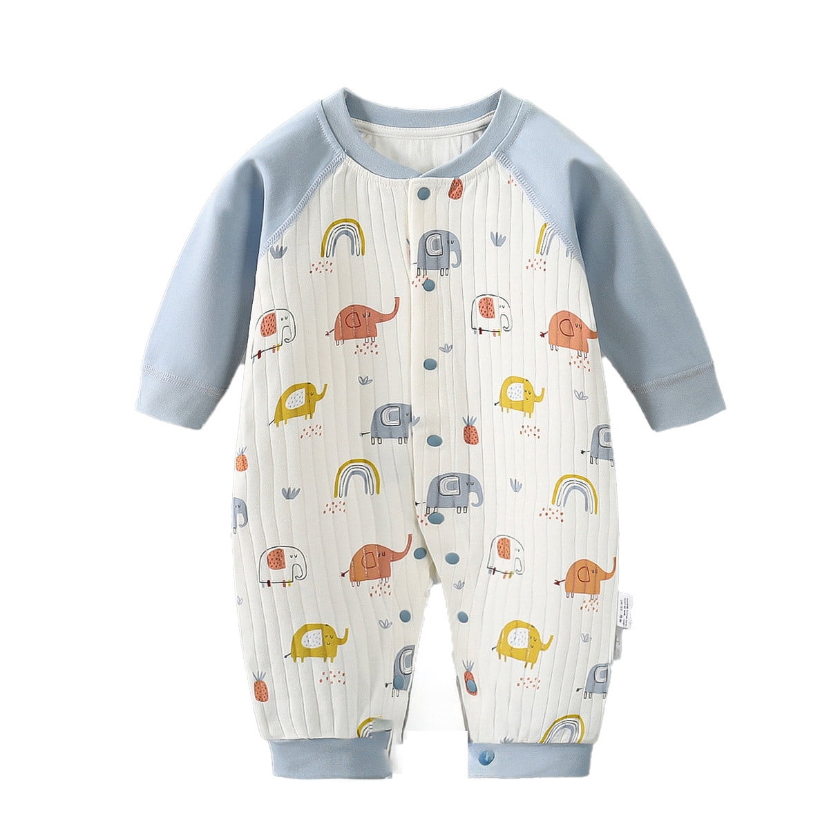 JIKNTTR New Girls One Piece Pajamas Long Sleeve Rompers Baby Pajamas Sleepwear Onesies Bodysuits ...