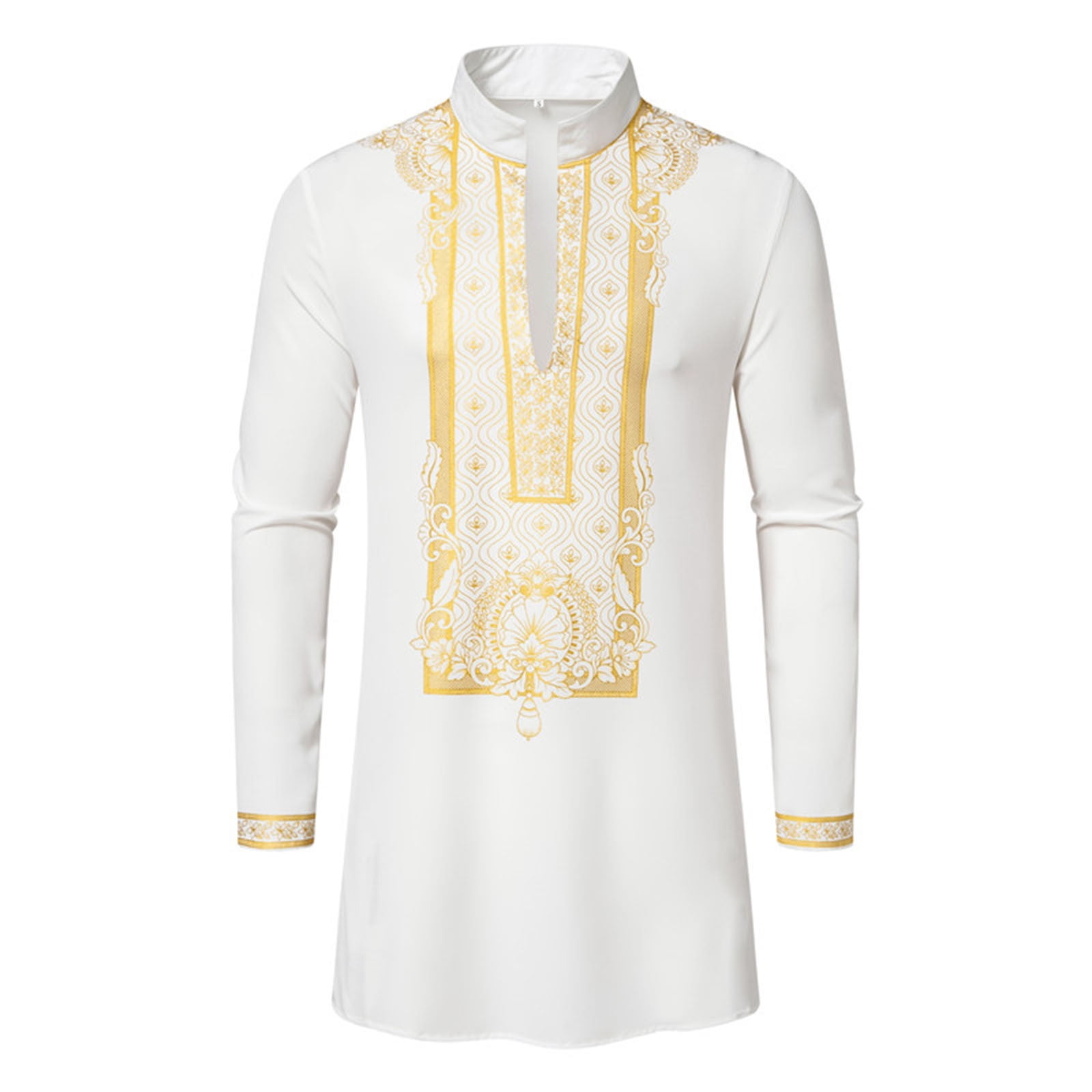 JIKNTTR Outfits For Men Casual Slim Fit Suits New National Wind Robe ...