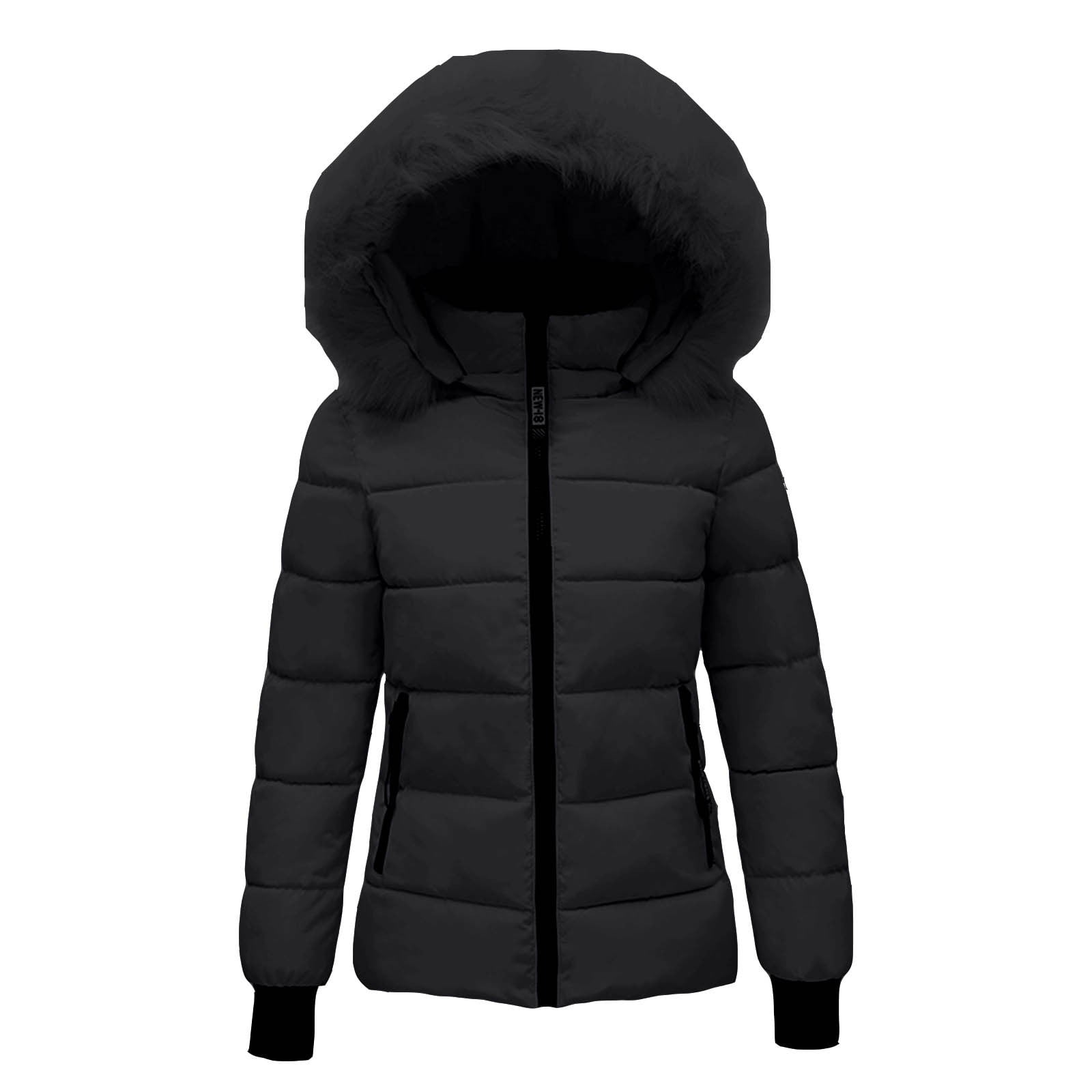 JIKNTTR Quilted Jackets For Women Warm Puffer Jacket Winter Coat ...