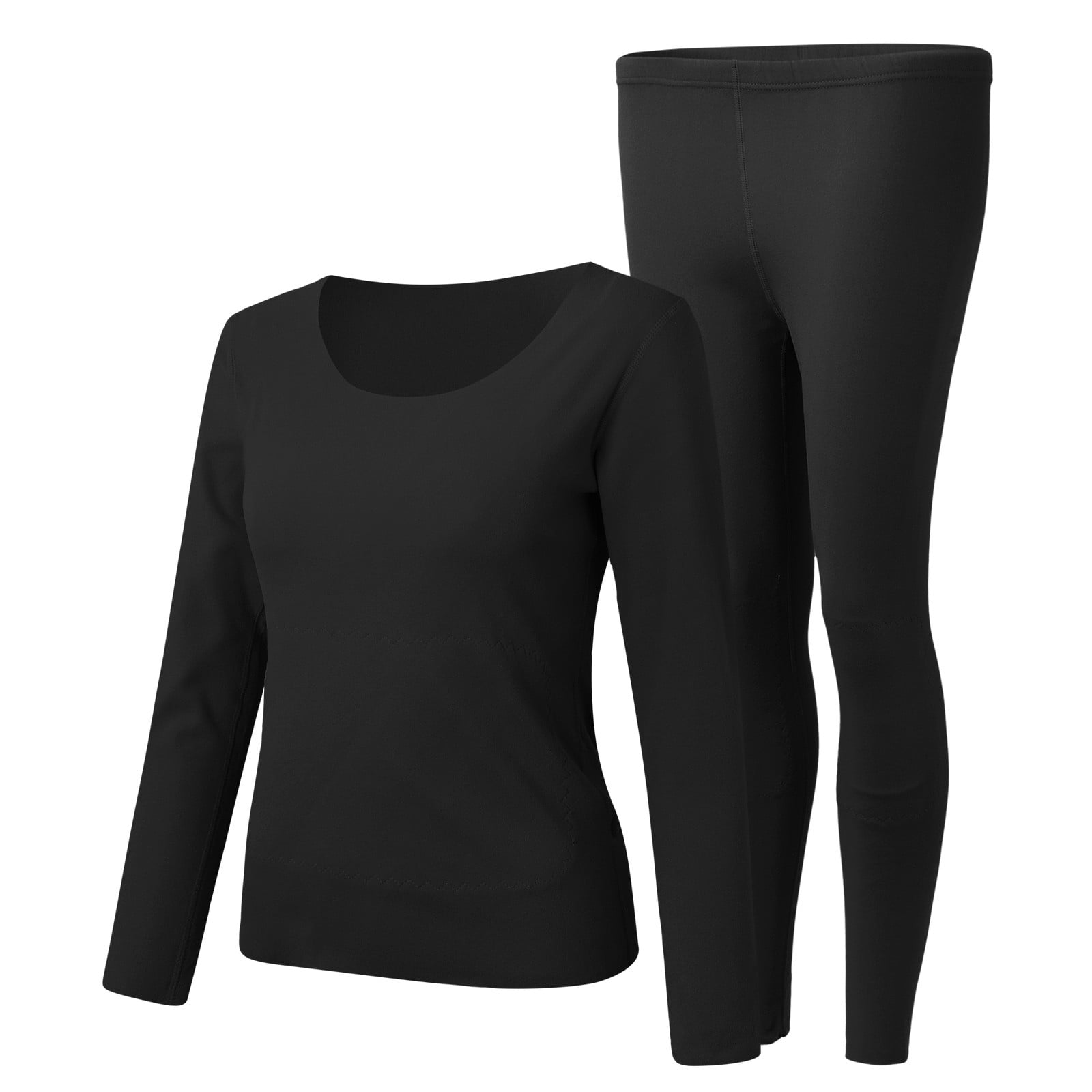 JIKNTTR Thermal Underwear For Women Long Johns Slim Comfort Long Sleeve ...