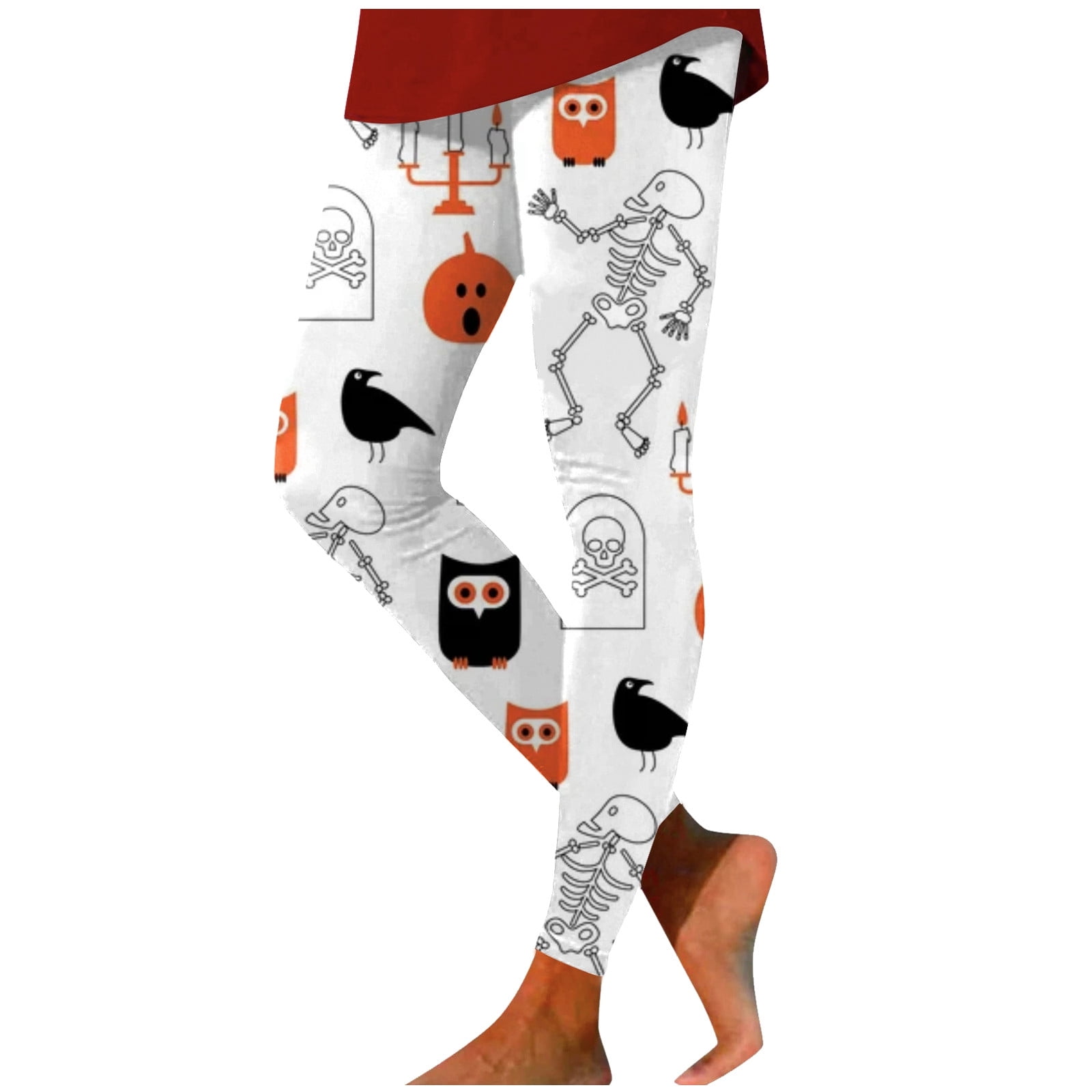 JIKNTTR Tummy Control Leggings For Women Trendy 2024 Print Yoga Pants ...