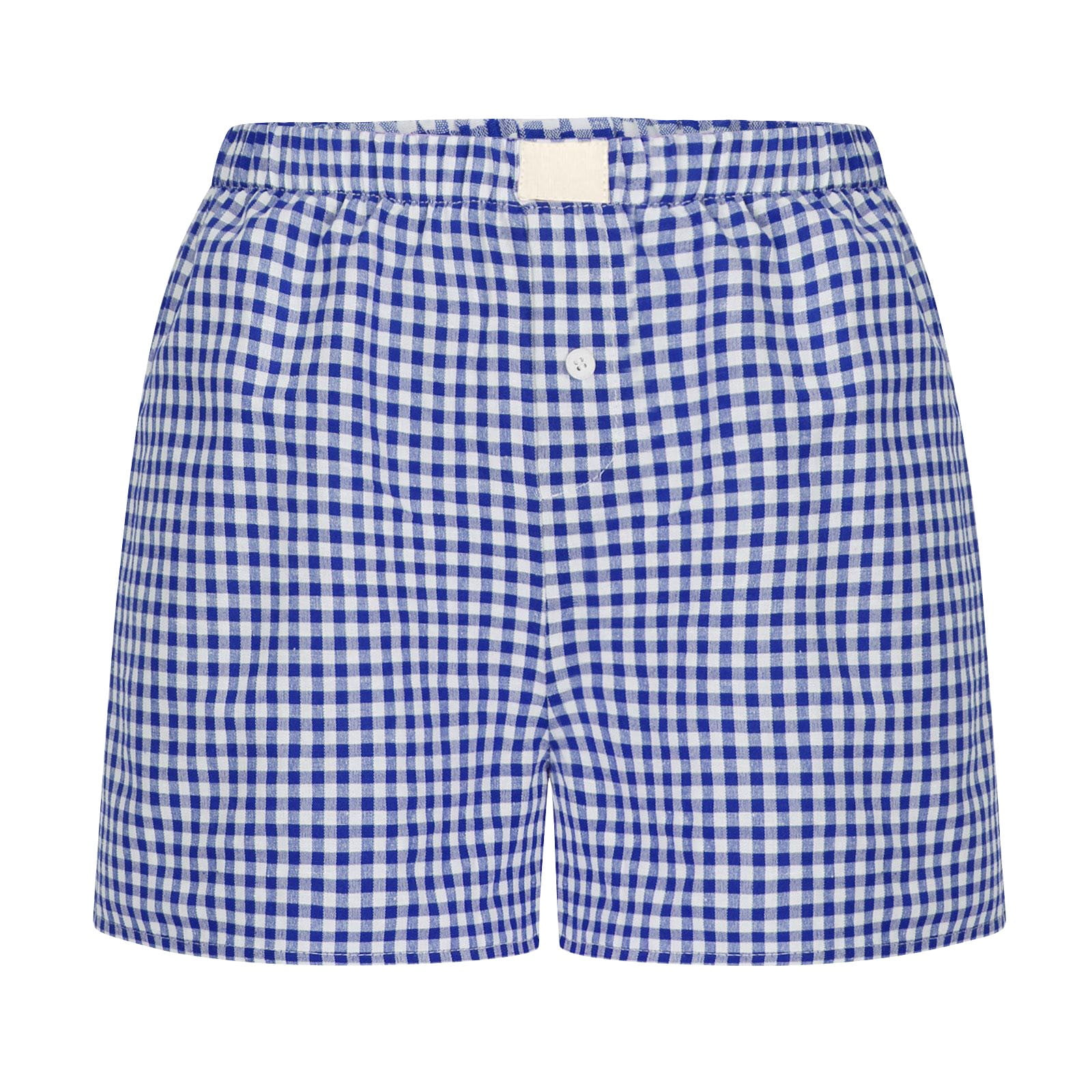 Customer reviews for JIKNTTR Womens Shorts Cute Soft Plaid Print Button ...