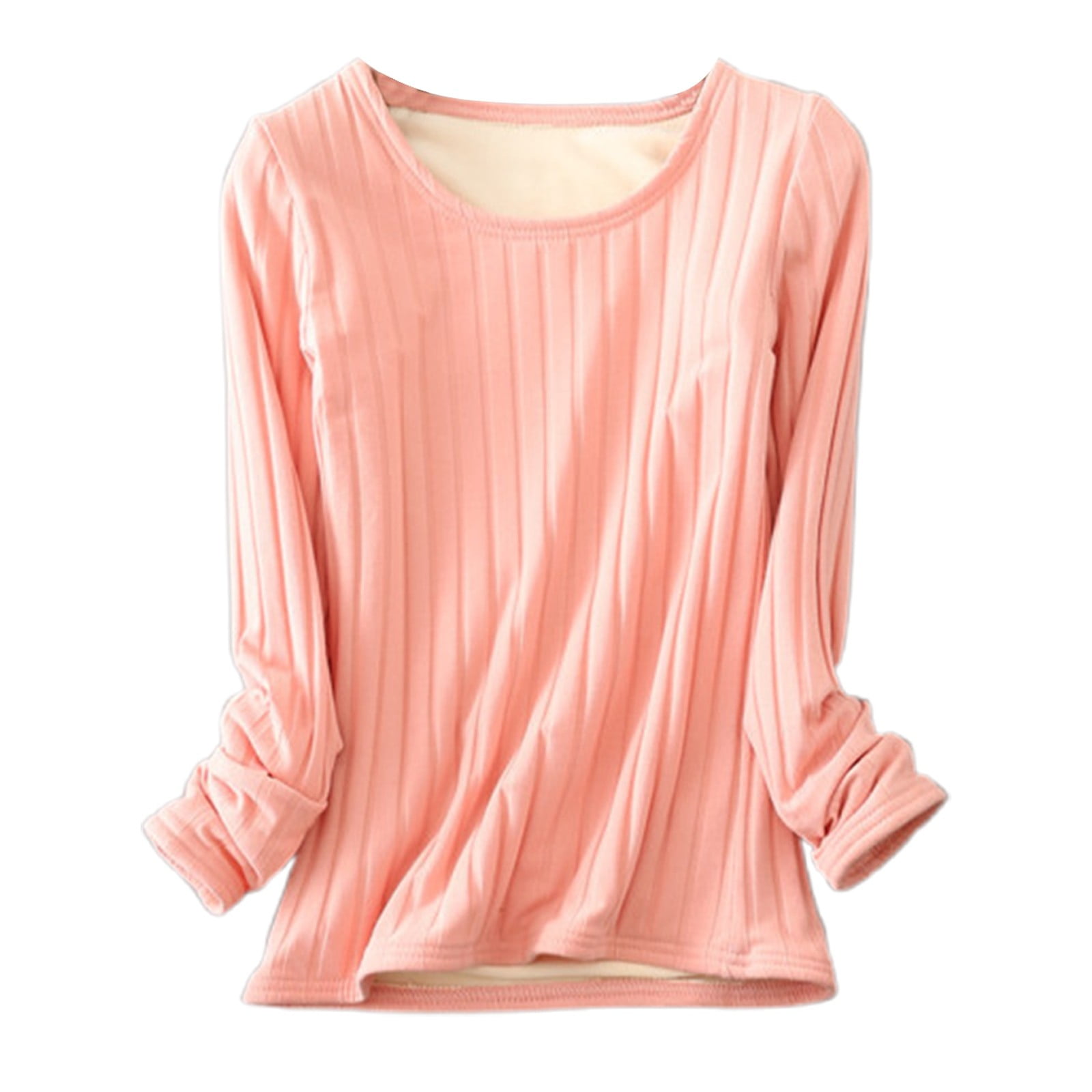 JIKNTTR Womens Tops Long Sleeve Thermal Shirts Soft Layered Base Layer ...