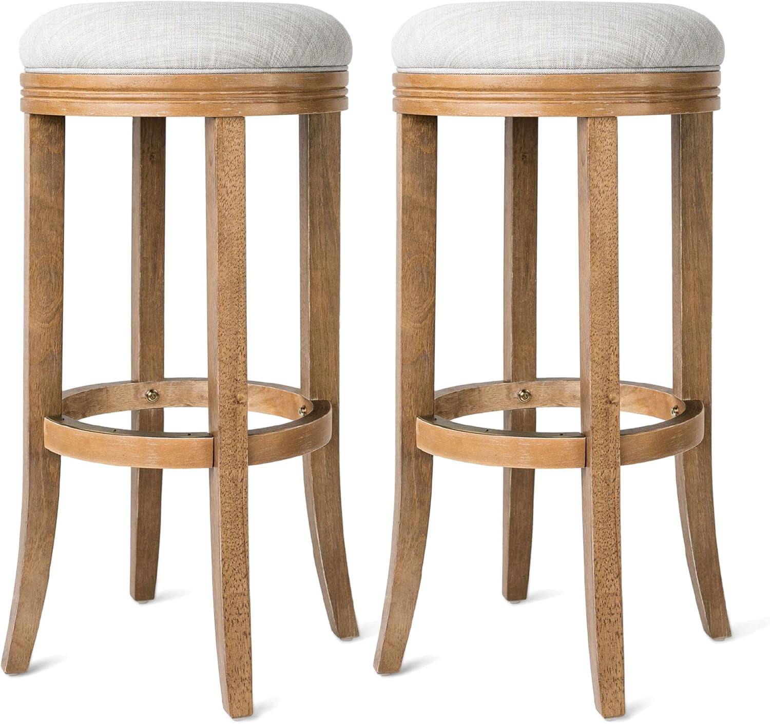 JIKUETWGTG Eva 26 Inch Tall Counter Height Rotating Backless Barstool ...