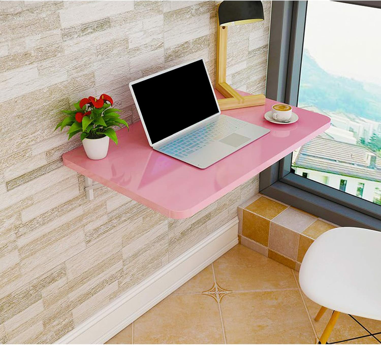 JIKUETWGTG JOZZY Wall Mounted Table Wall Mounted Workbench Computer ...