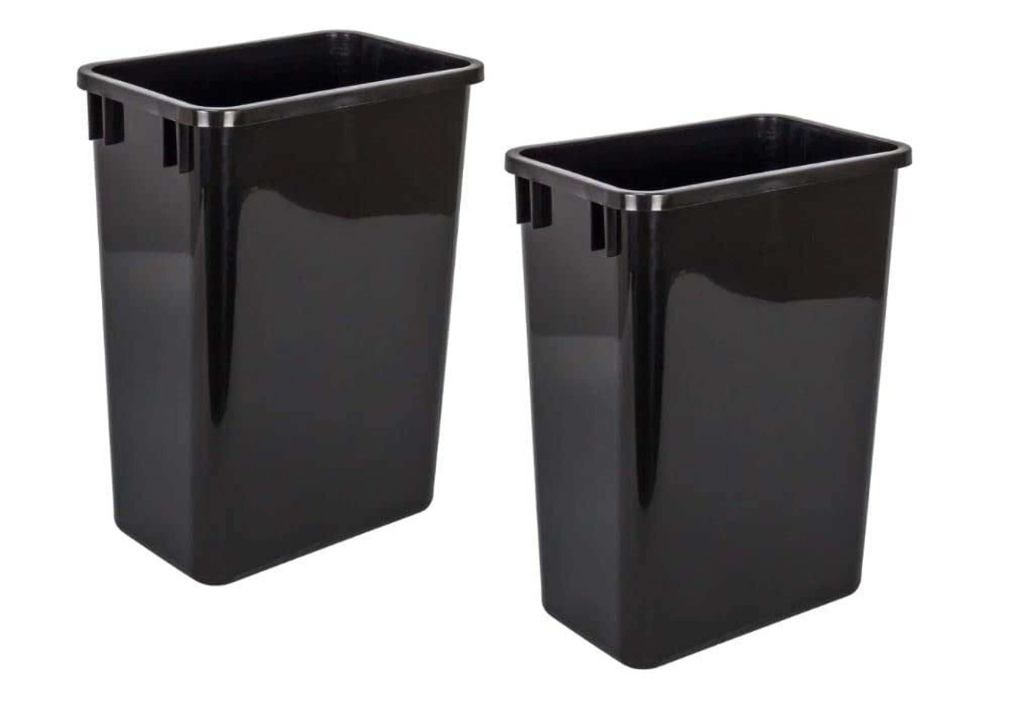 JIKUETWGTG Plastic Trash Can - Indoor Garbage Bin for Kitchen Office ...